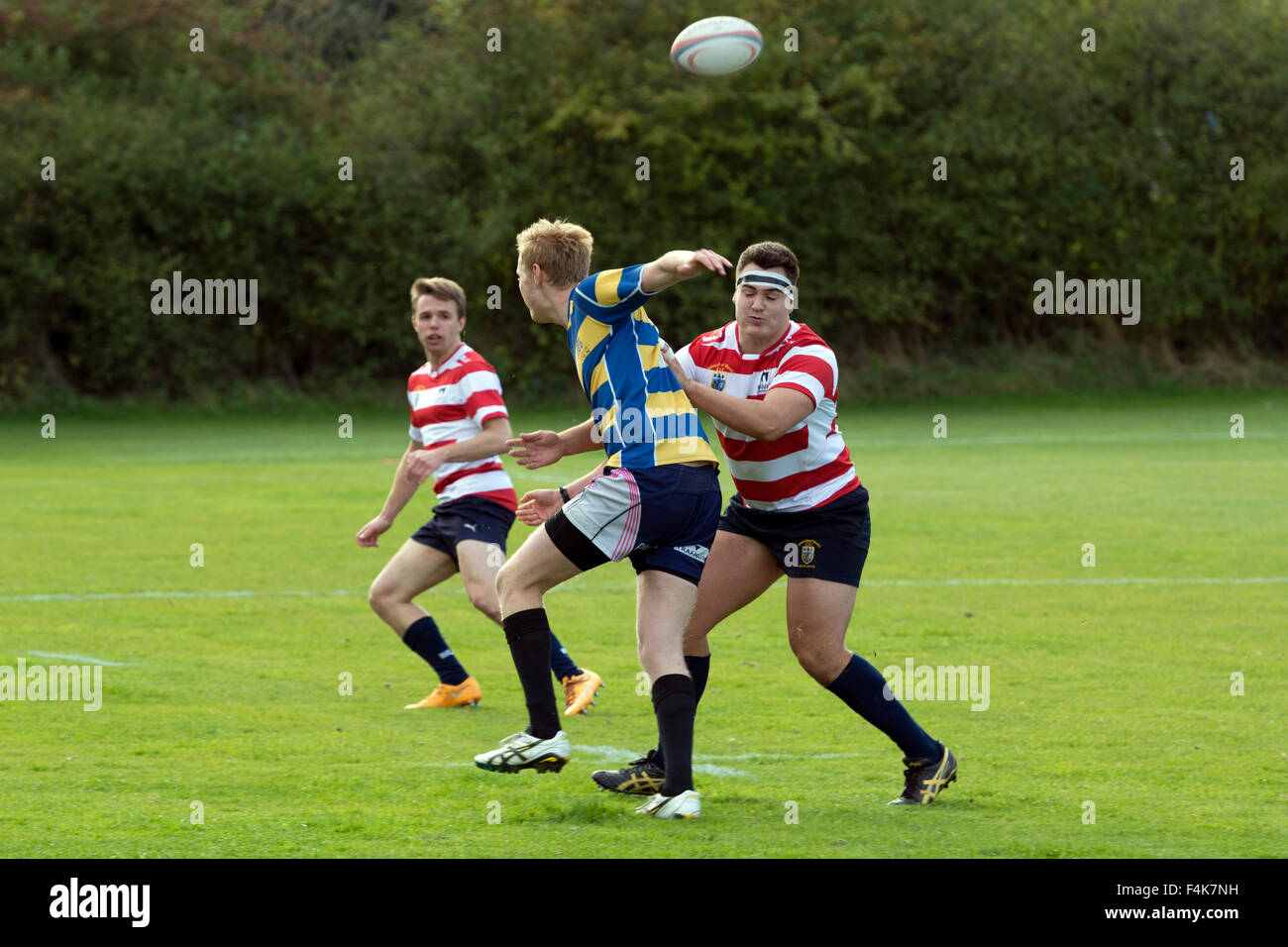 University sport - men`s Rugby Union at Warwick University, UK Stock ...
