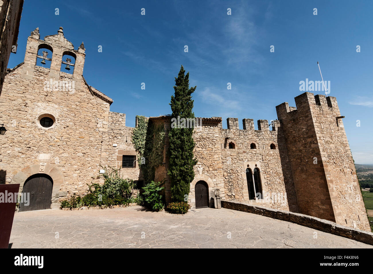 Montsonis castle. La Foradada Stock Photo - Alamy
