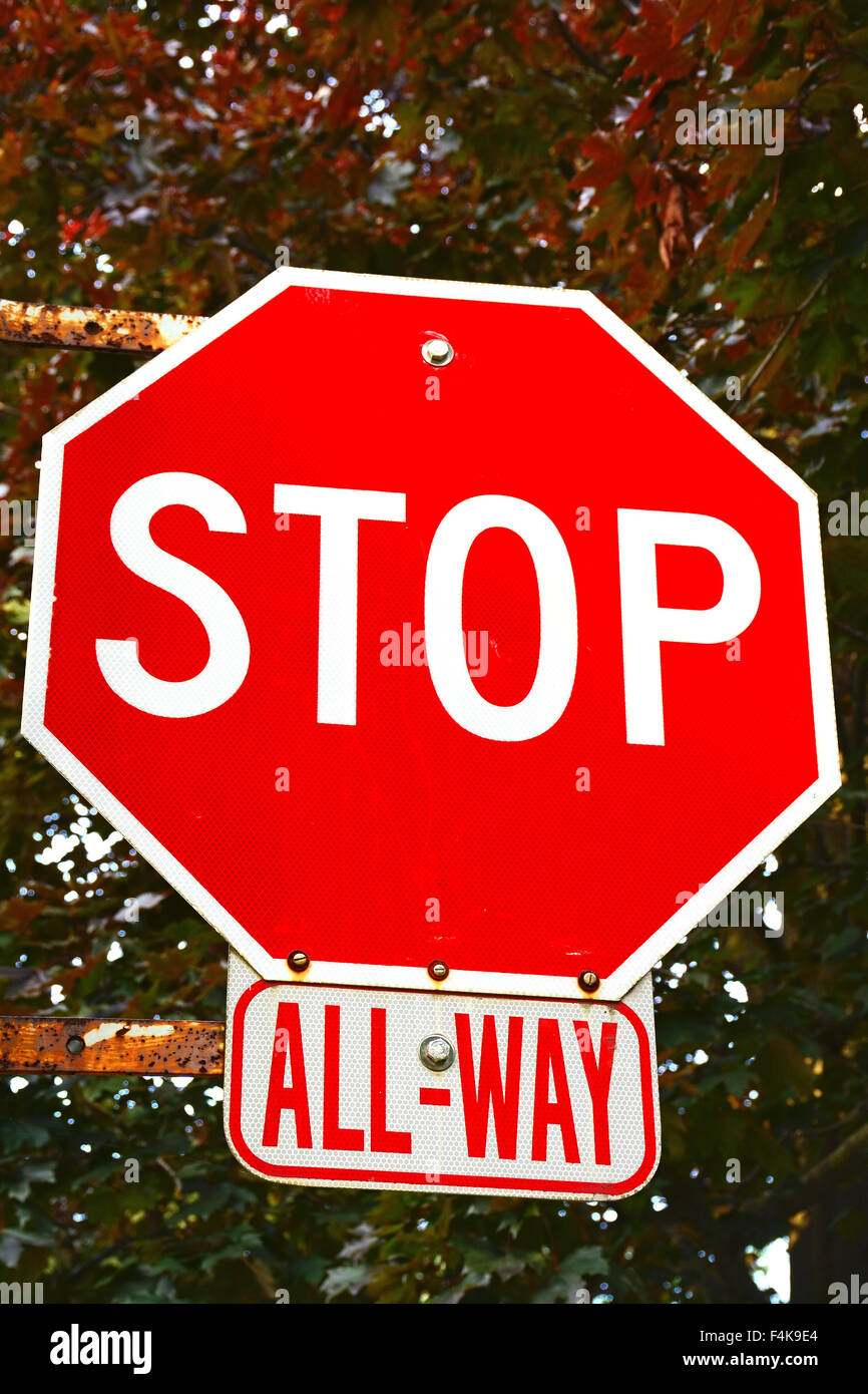 Stop warning sign hi-res stock photography and images - Alamy