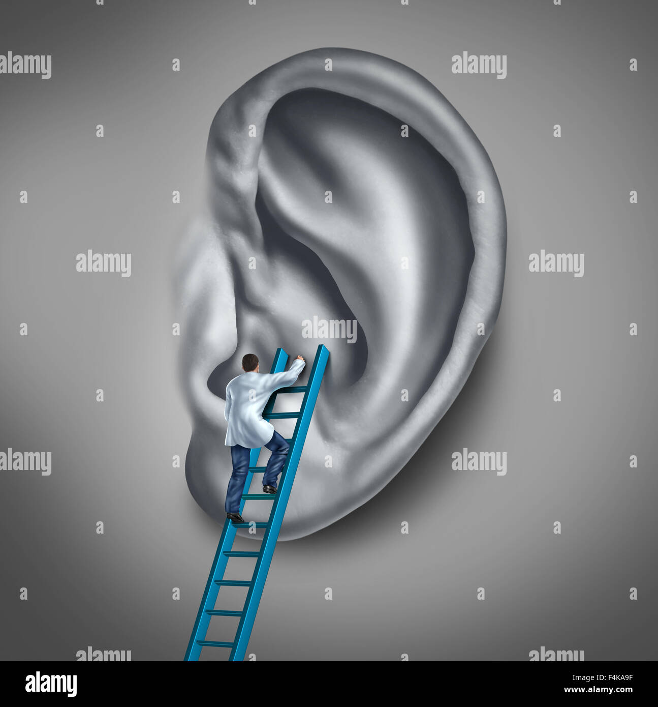 Human ear anatomy hi-res stock photography and images - Alamy
