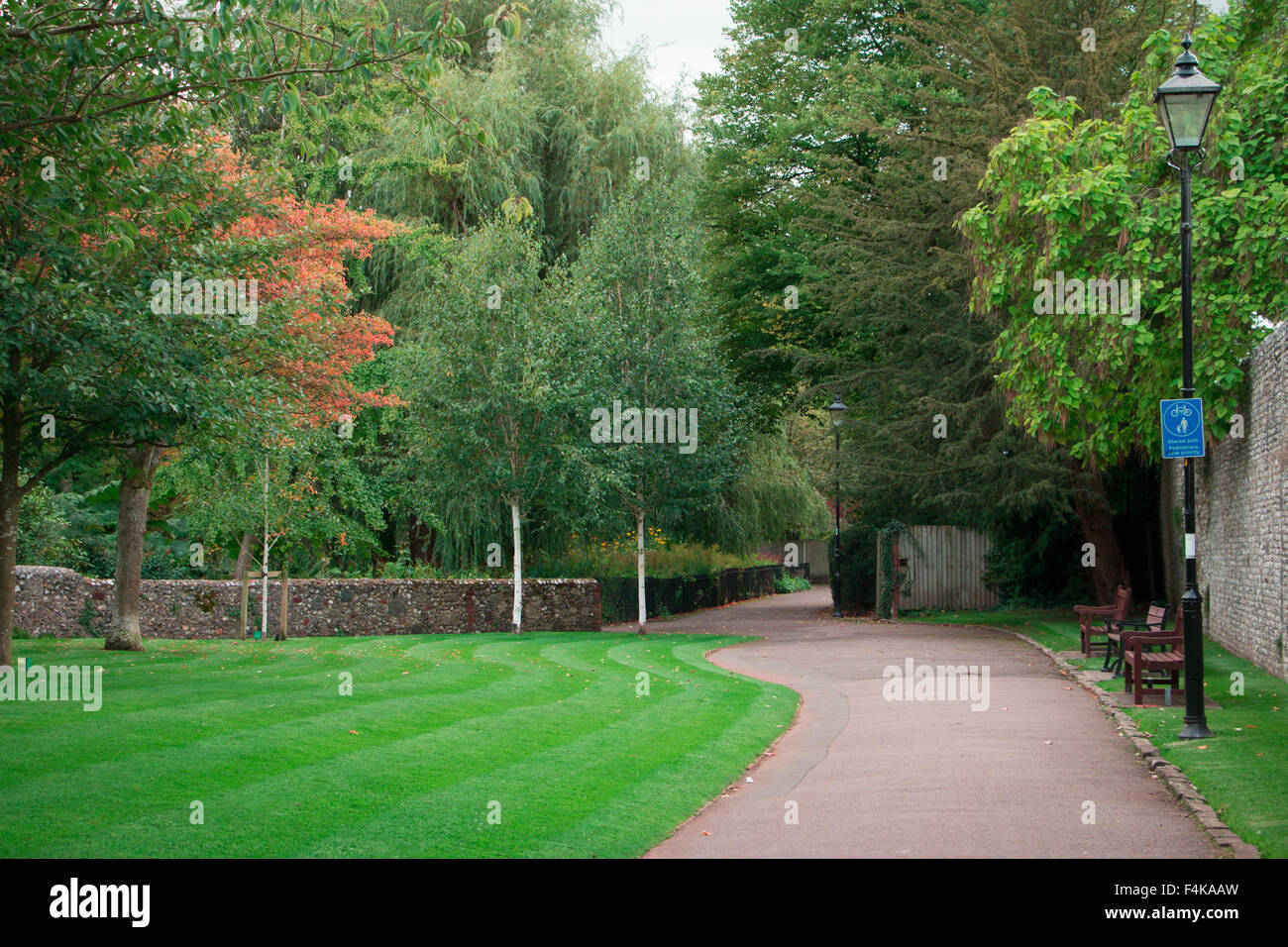 Old UK Town Pathway Stock Photo - Alamy