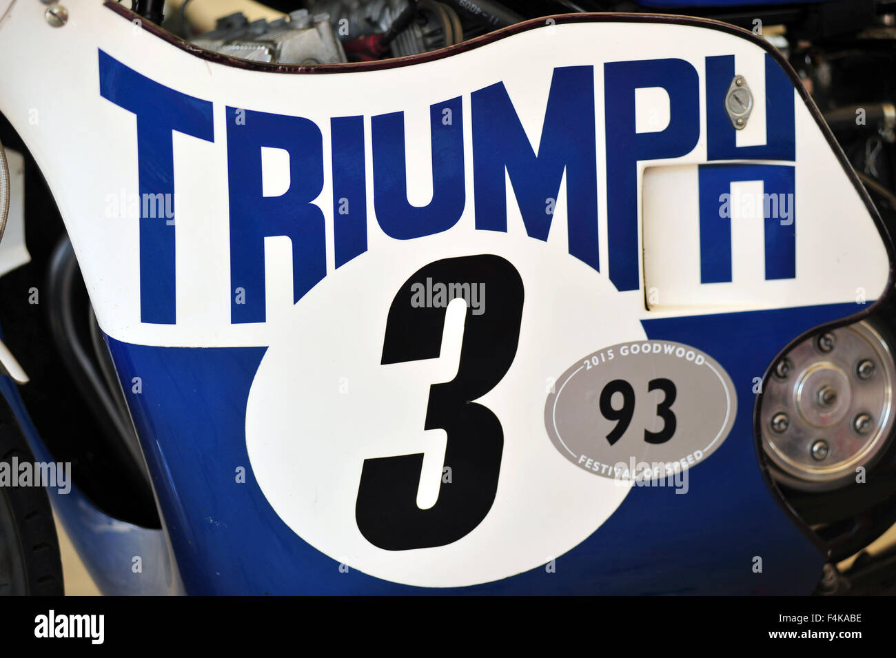 Triumph racing motorbike hi-res stock photography and images - Alamy