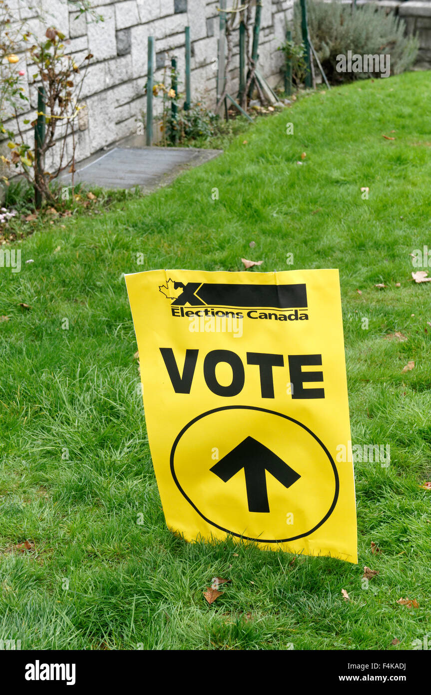 Elections canada polling station sign hi-res stock photography and ...