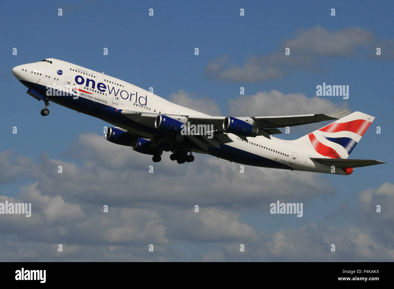 BA ONE WORLD BRITISH AIRWAYS 747 Stock Photo - Alamy