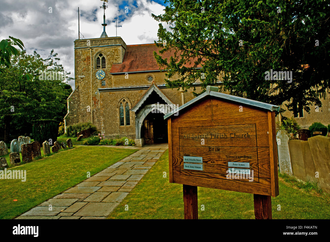 All Saints Church at Brill, Vale of Aylesbury, Buckinghamshire Stock ...