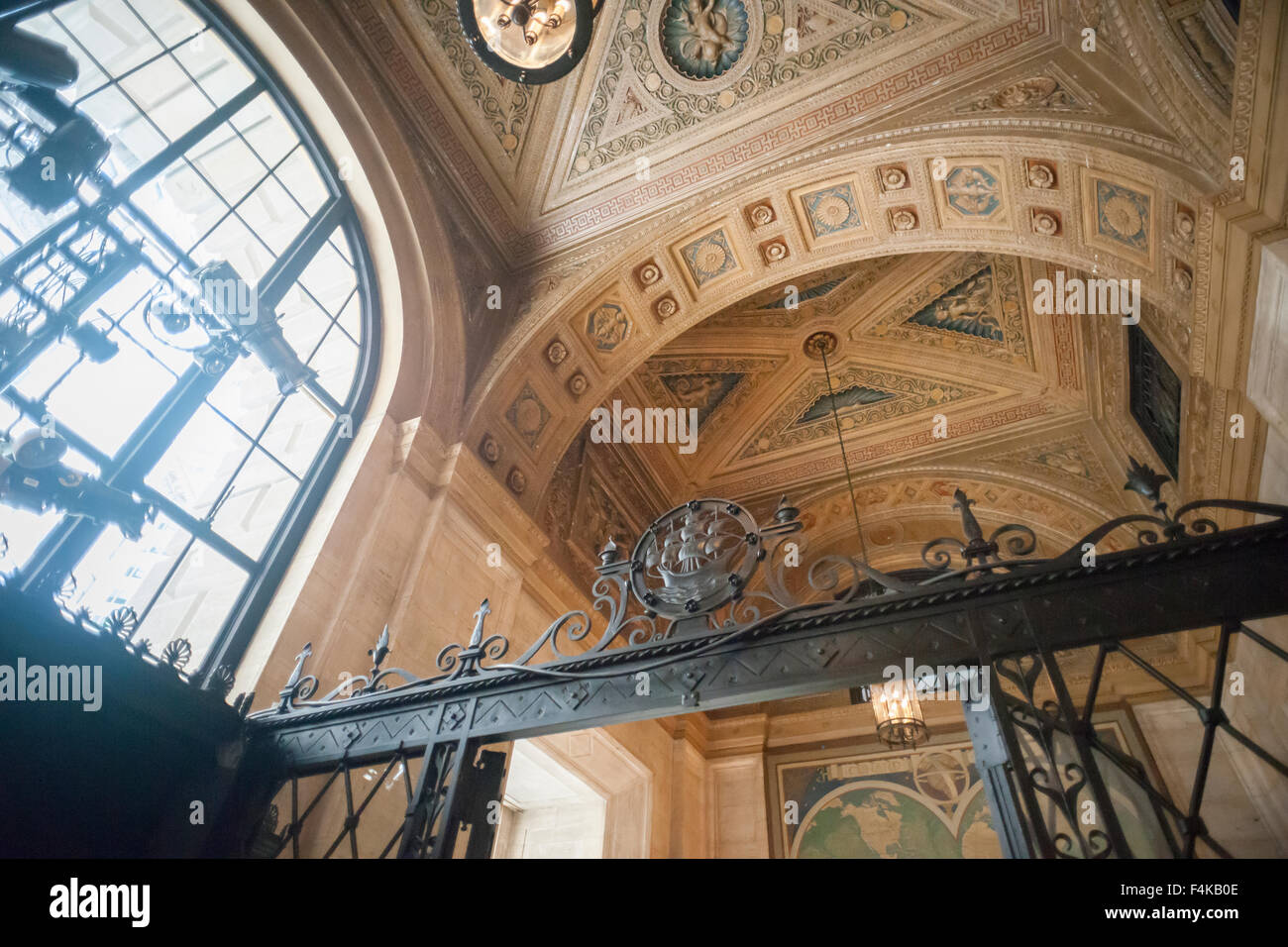 A section of the former ticketing hall of the Cunard Building in Lower ...