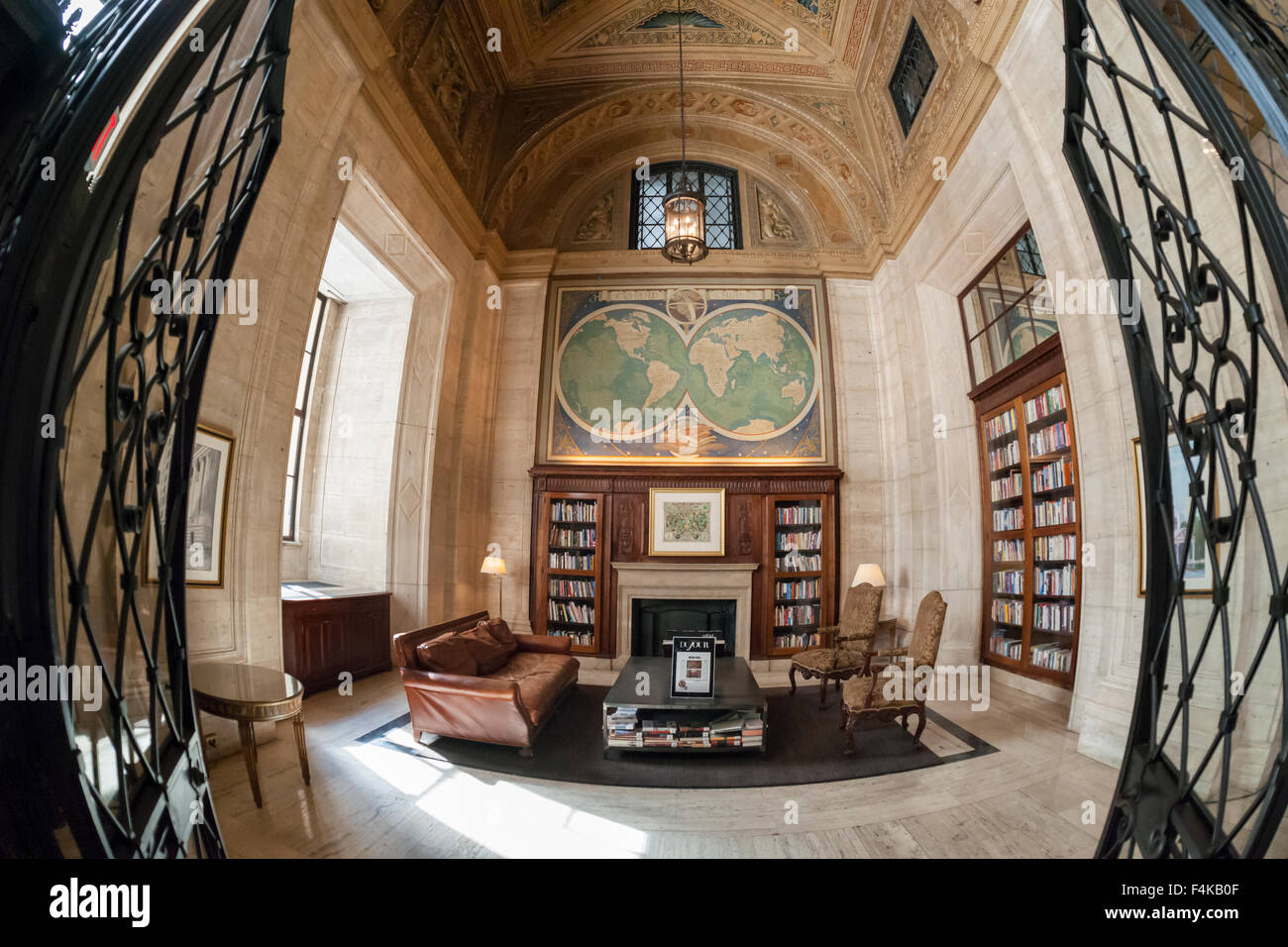 A section of the former ticketing hall of the Cunard Building in Lower ...
