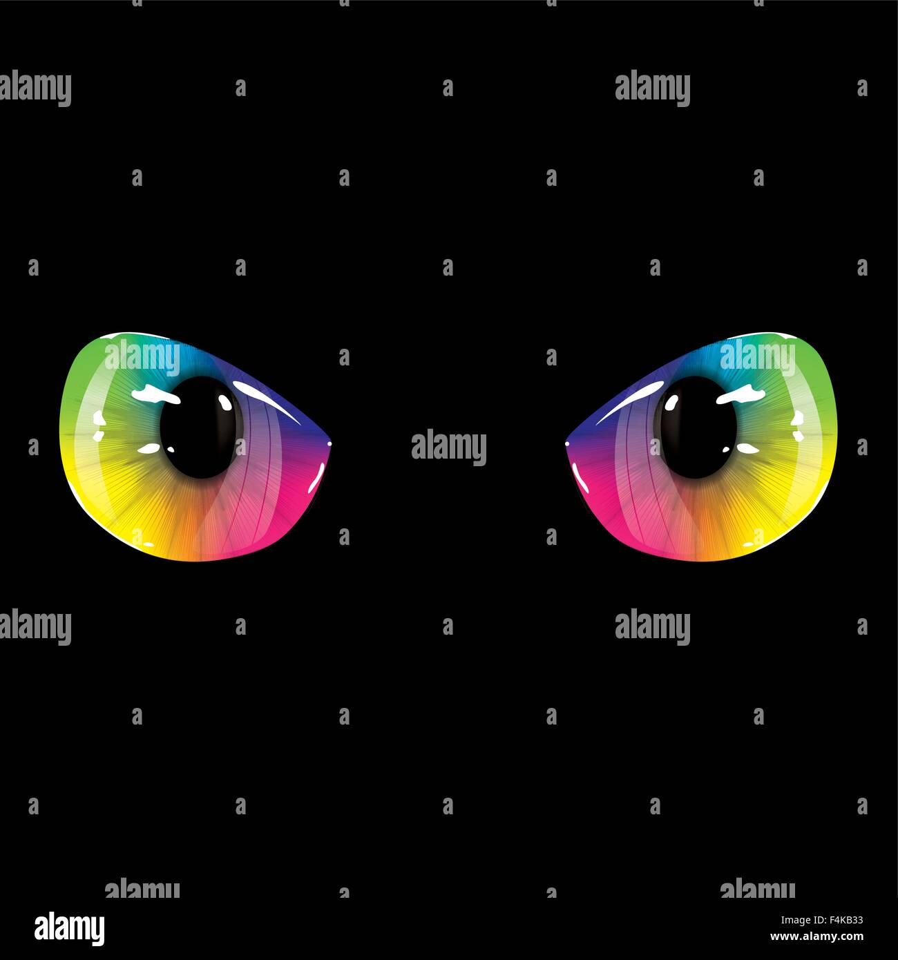 Vector rainbow eyes hi-res stock photography and images - Alamy