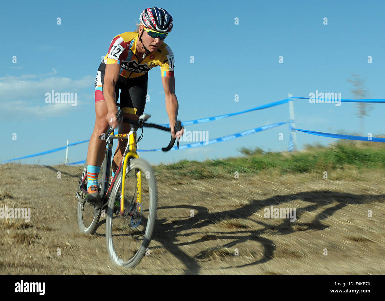 Boulder, Colorado, USA. 17th Oct, 2015. Elite cyclist, Meredith Miller ...