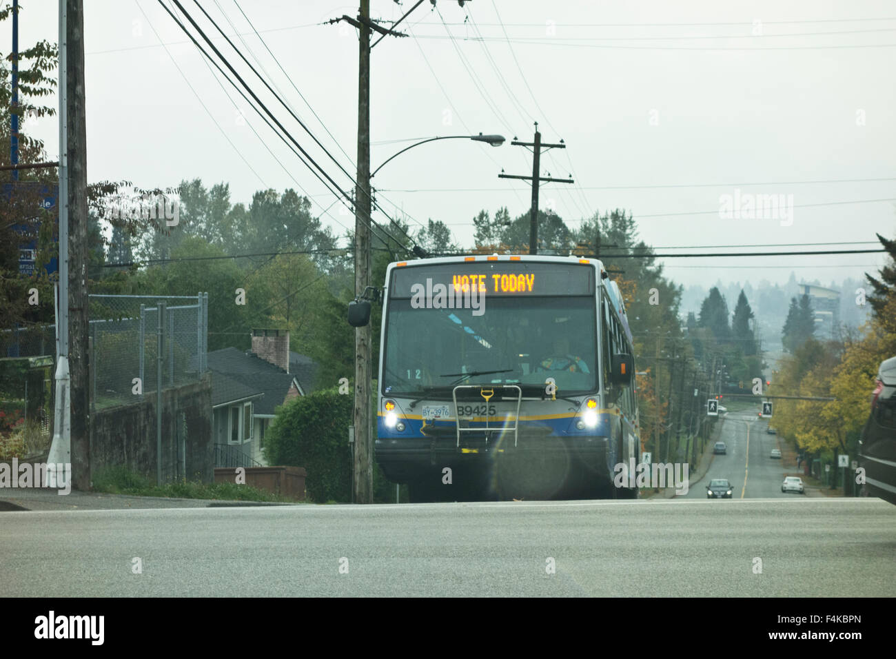 BURNABY, BC, CANADA (Greater Vancouver)- October 19, 2015. A public ...