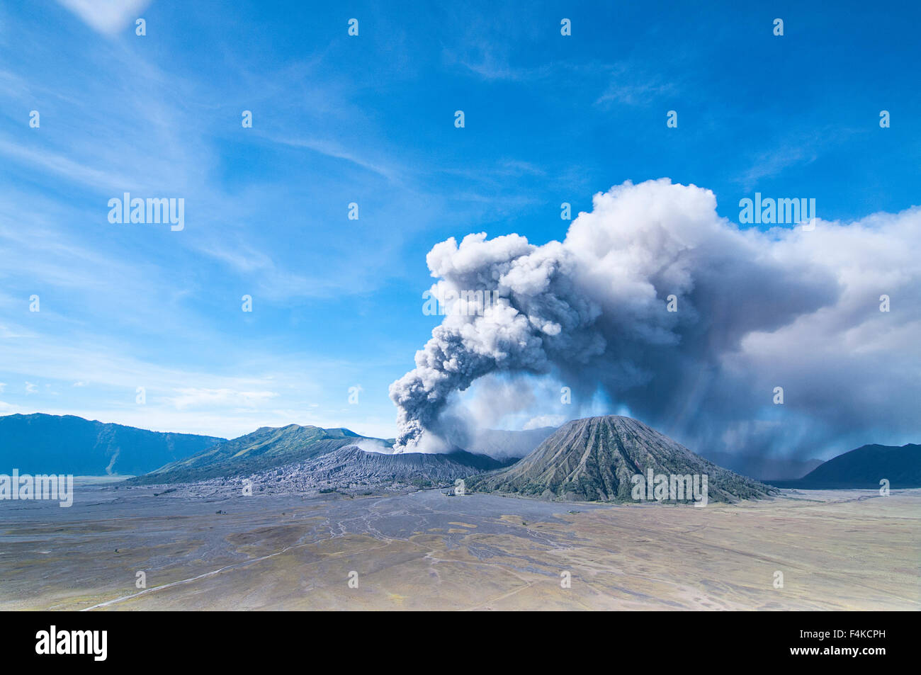 A view of Mount Bromo, East Java in Semeru Tengger National Park ...