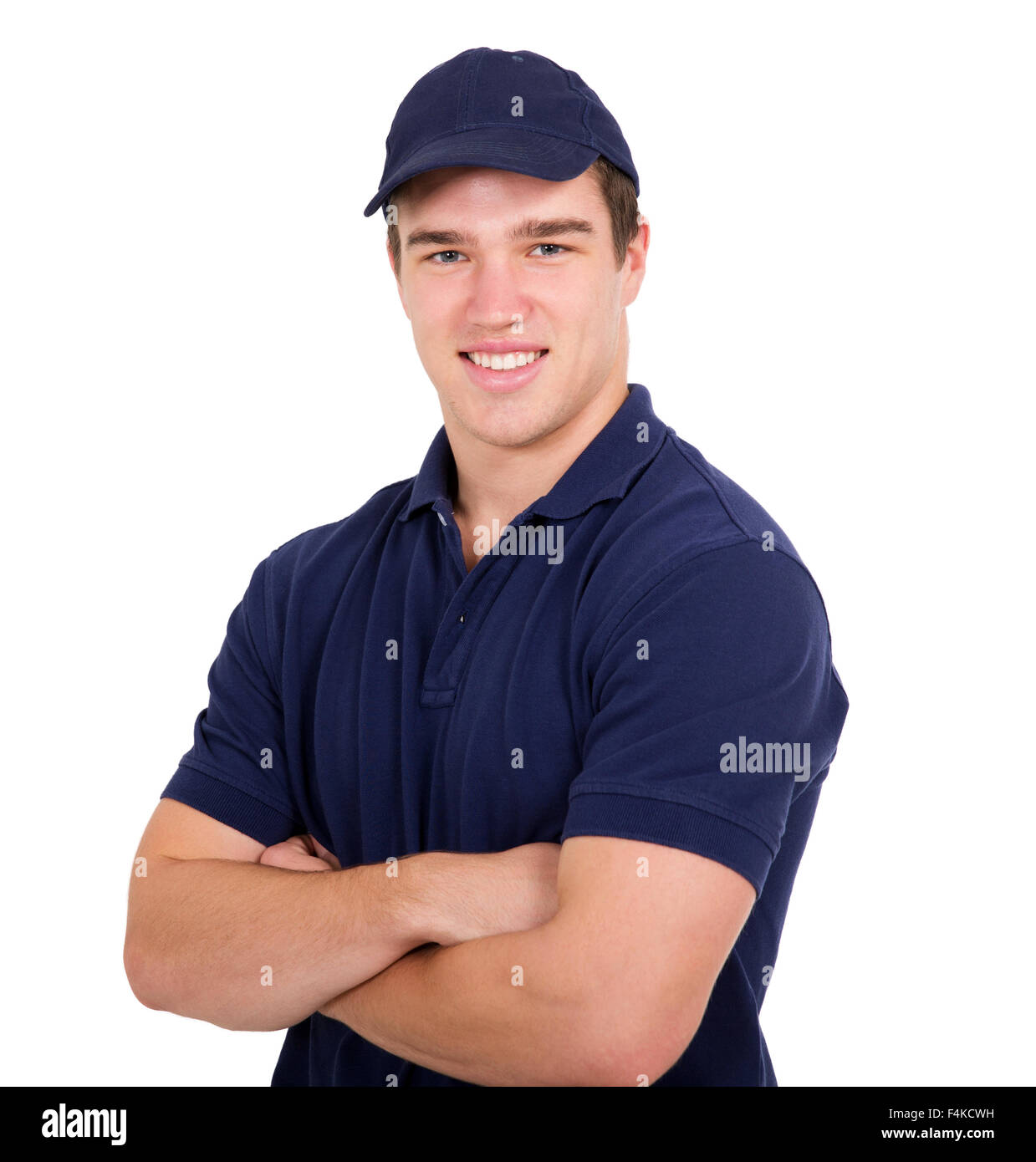 Portrait handsome young contractor hi-res stock photography and images ...