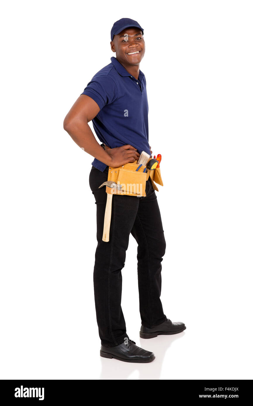 African American Construction Handyman Carpenter Hi Res Stock