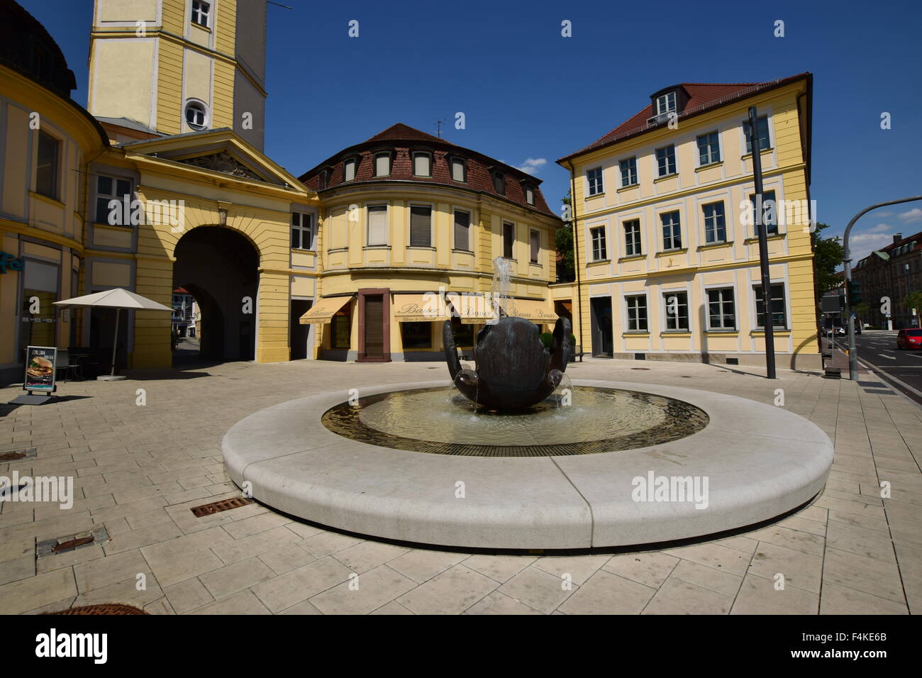Bavaria, Germany - View on a historic building in Ansbach, region ...