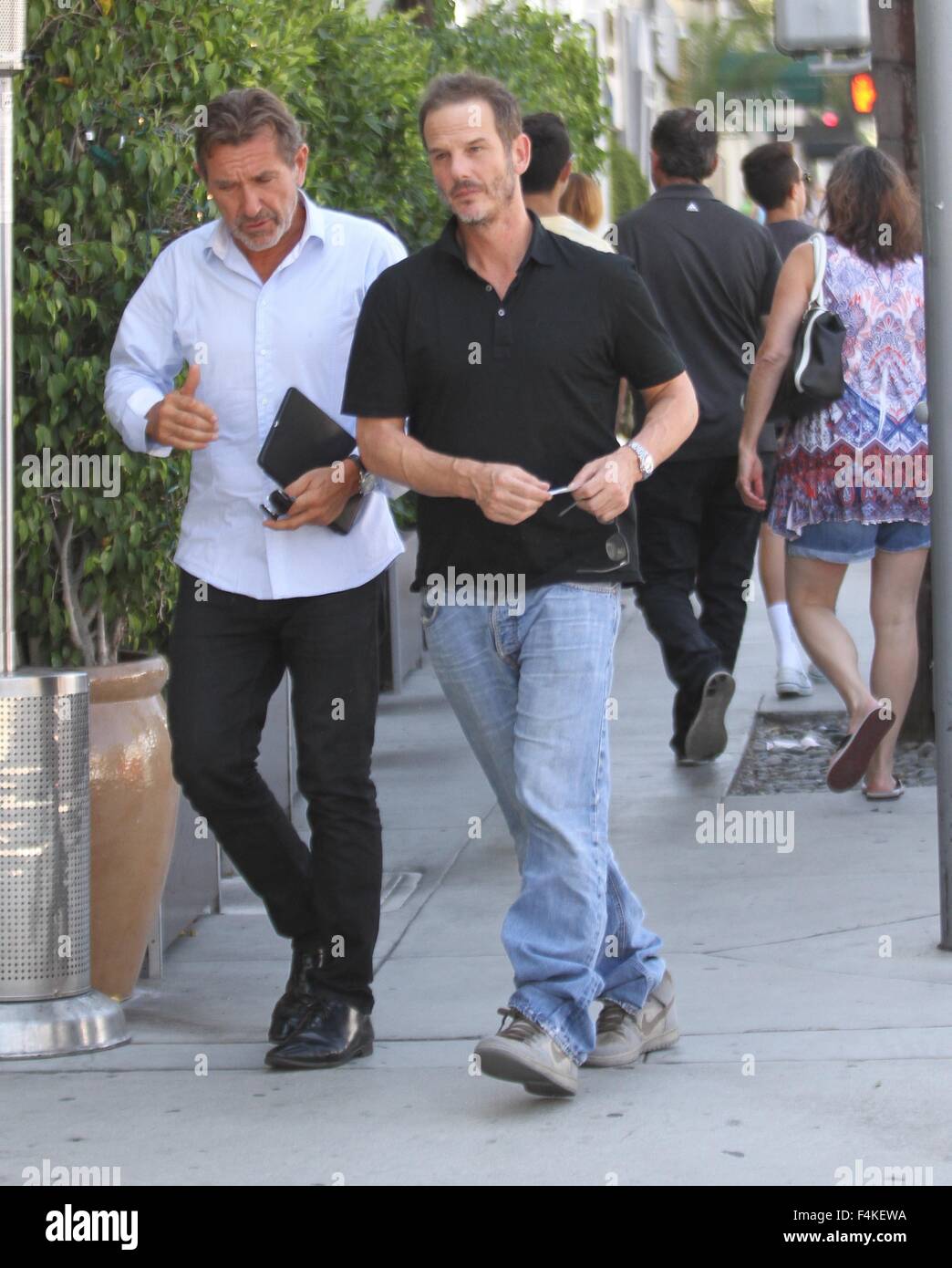 Peter Berg has lunch at E Baldi in Beverly Hills Featuring: Peter Berg ...