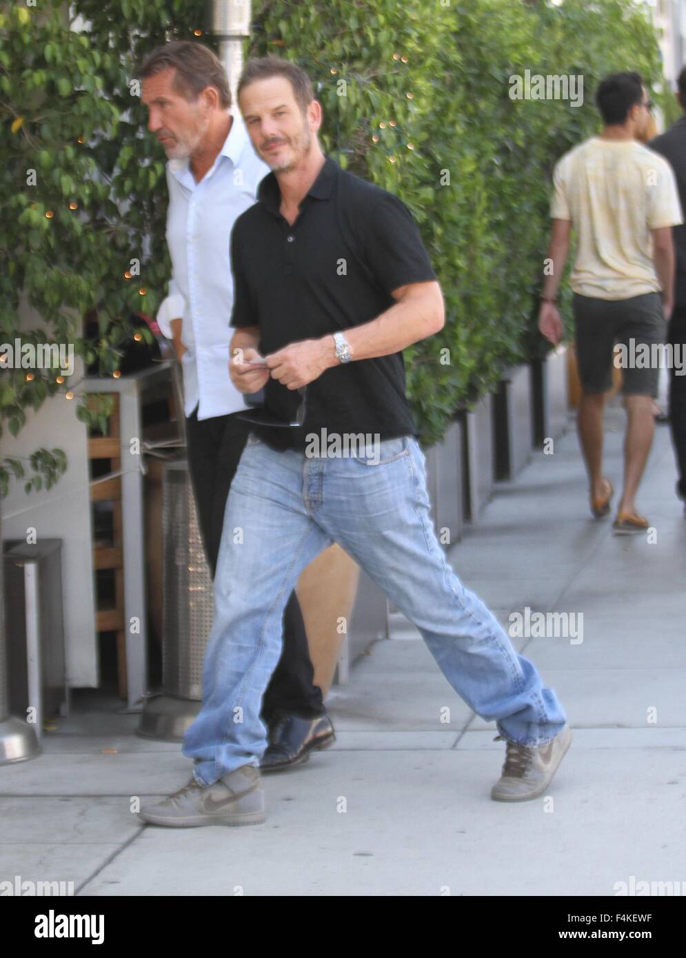 Peter Berg has lunch at E Baldi in Beverly Hills Featuring: Peter Berg ...