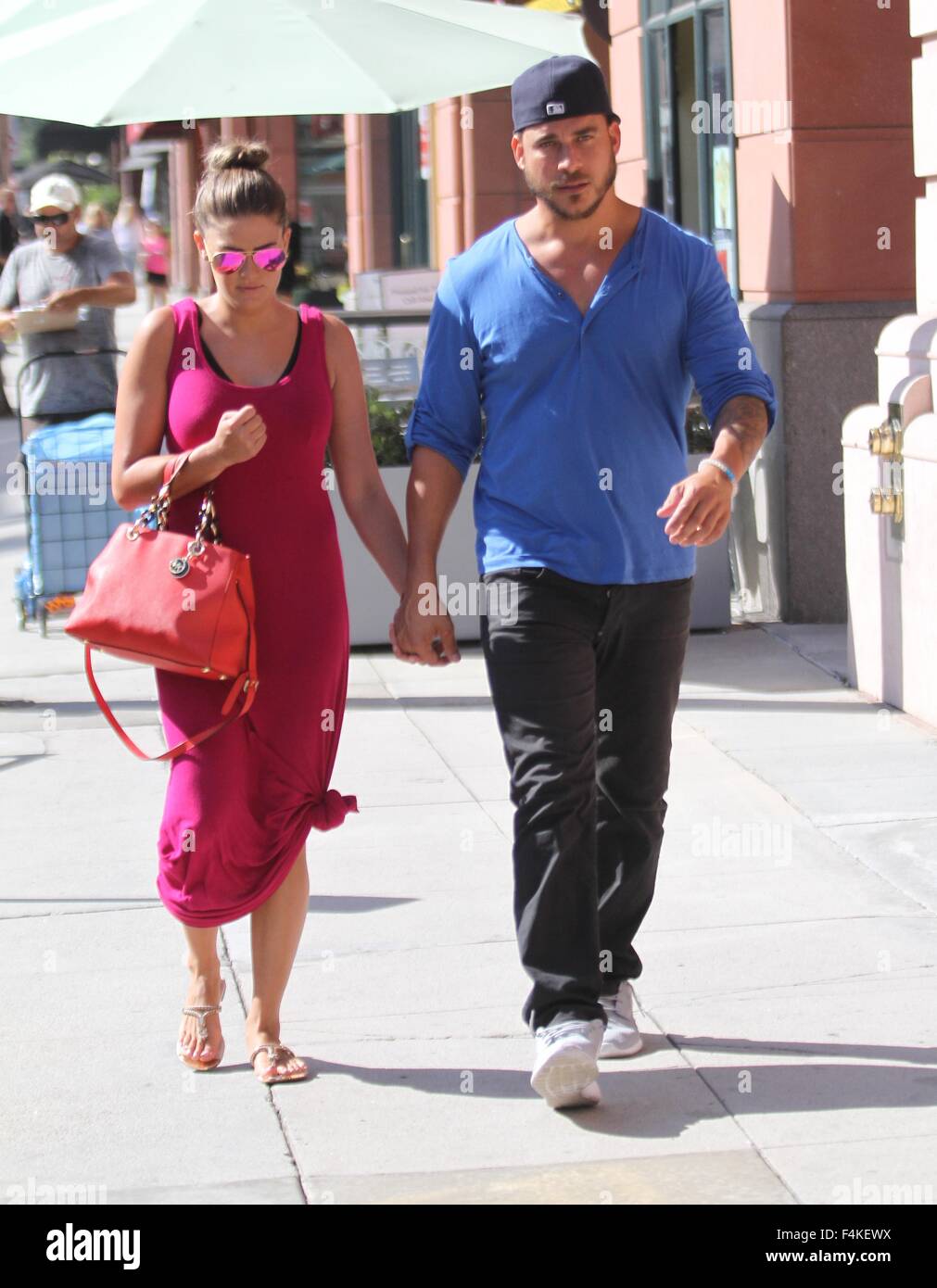 Jax Taylor and Lisa Edelstein leave an office in Beverly Hills ...
