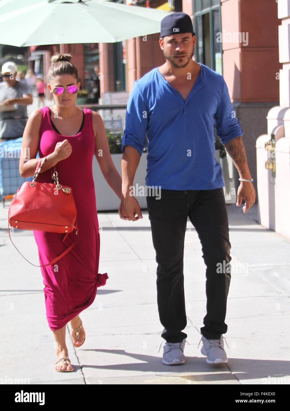 Jax Taylor and Lisa Edelstein leave an office in Beverly Hills ...