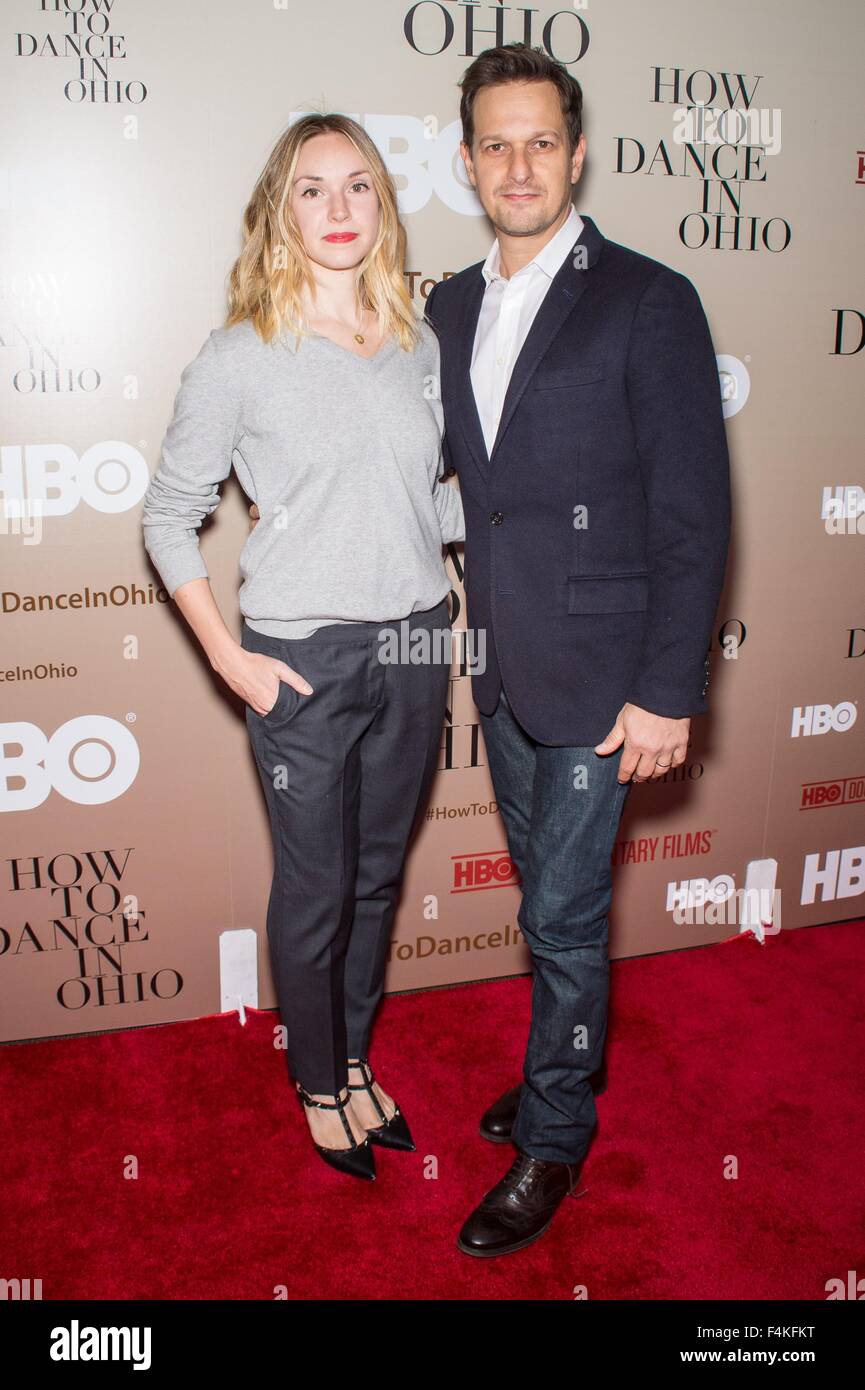 New York, NY, USA. 19th Oct, 2015. Sophie Flack, Josh Charles at ...