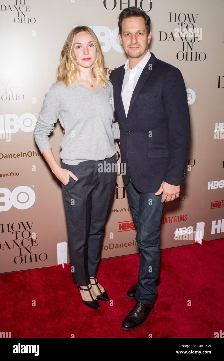 New York, NY, USA. 19th Oct, 2015. Sophie Flack, Josh Charles at ...