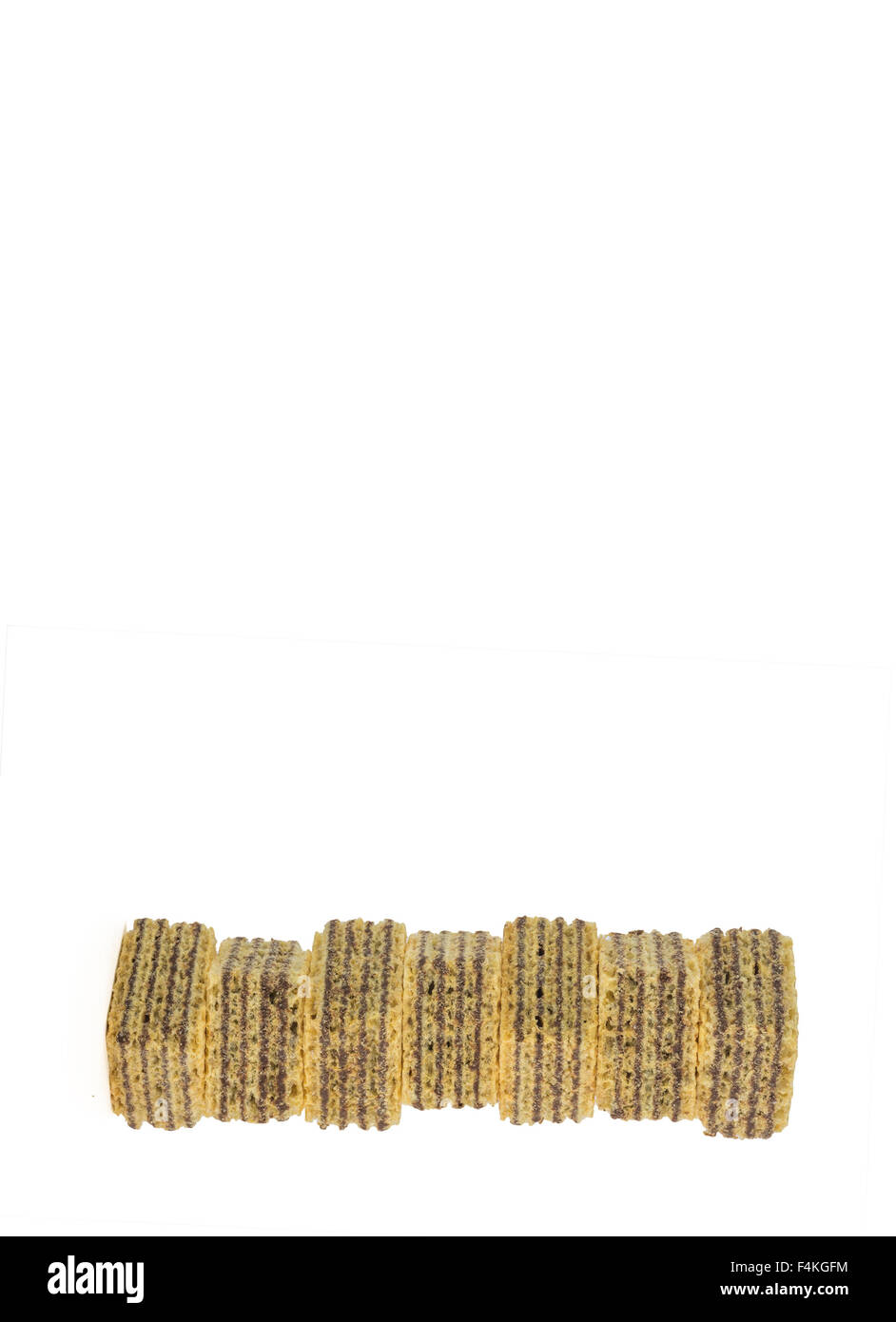Chocolate wafer cubes stack isolated white background Stock Photo - Alamy