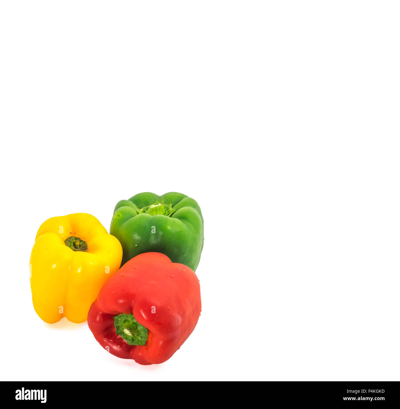 Fresh capsicum isolated on white background Stock Photo - Alamy