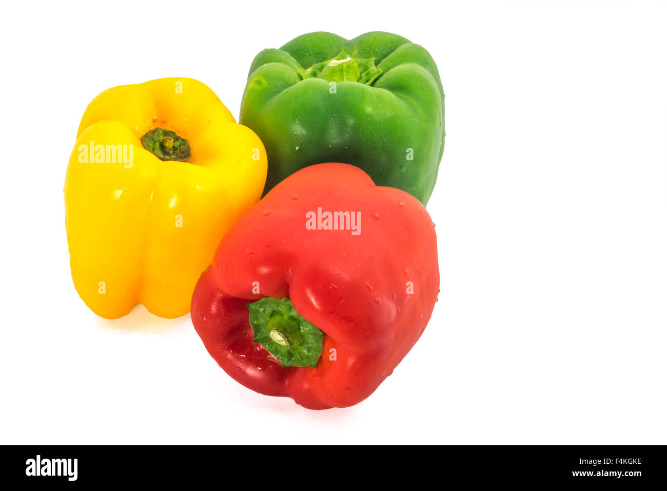 Fresh capsicum isolated on white background Stock Photo - Alamy