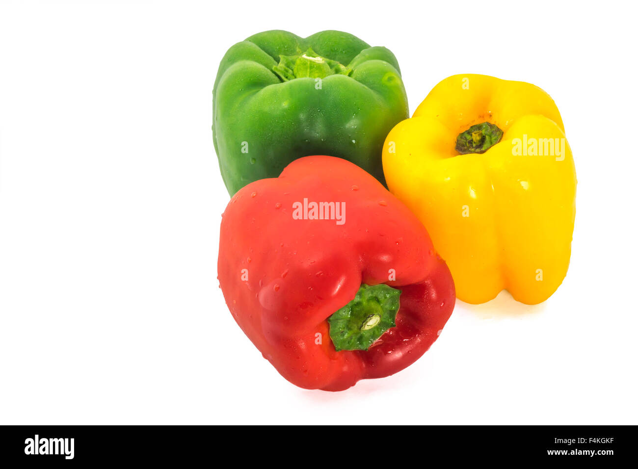 Fresh capsicum isolated on white background Stock Photo - Alamy