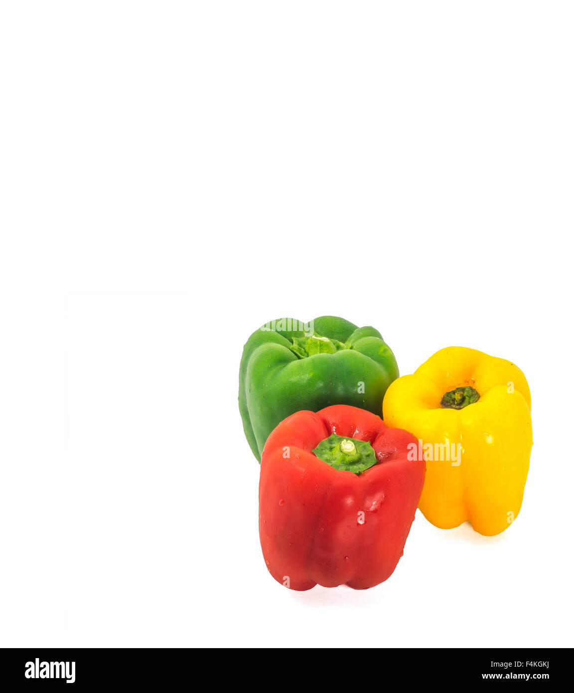Fresh capsicum isolated on white background Stock Photo - Alamy