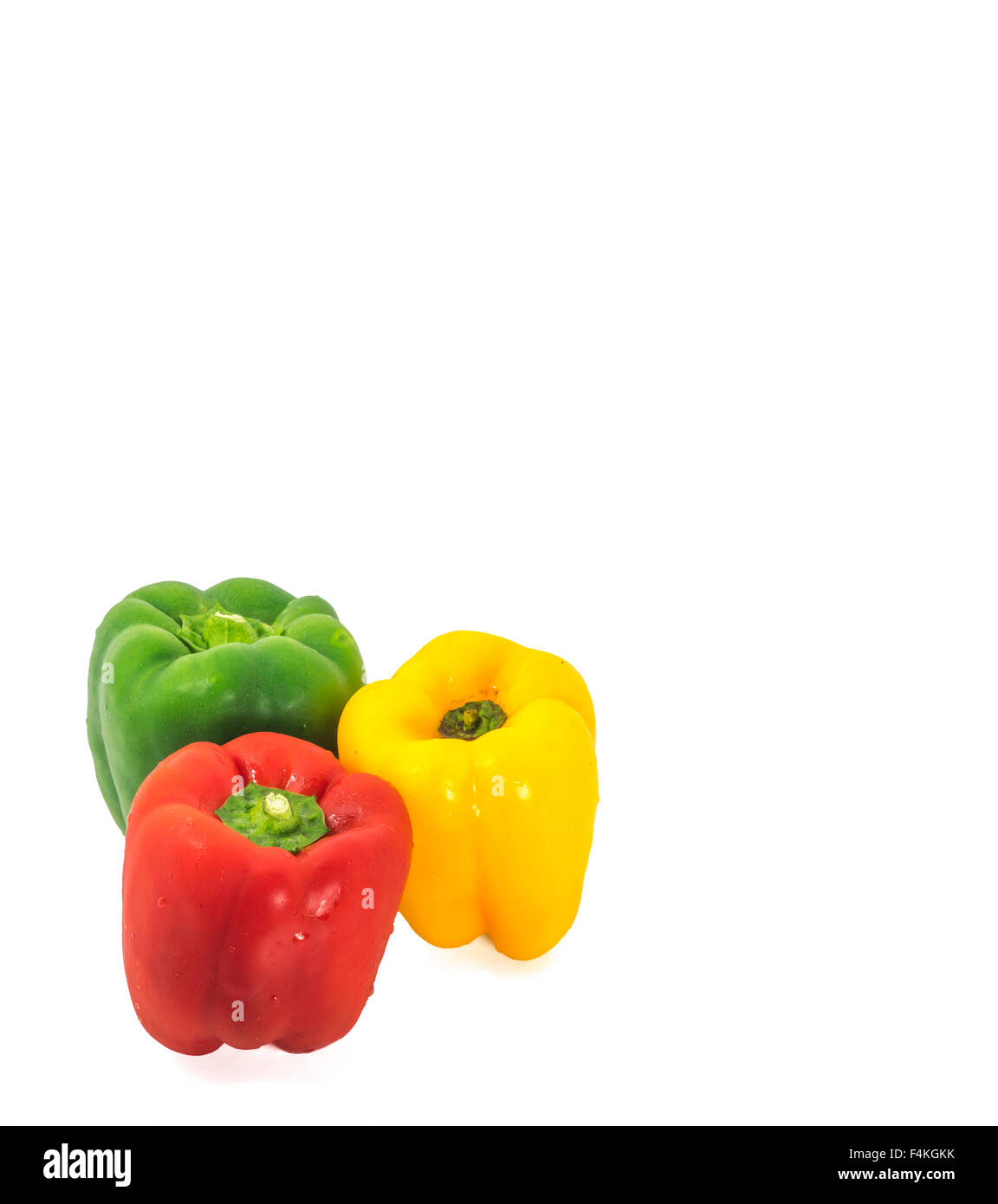 Fresh capsicum isolated on white background Stock Photo - Alamy