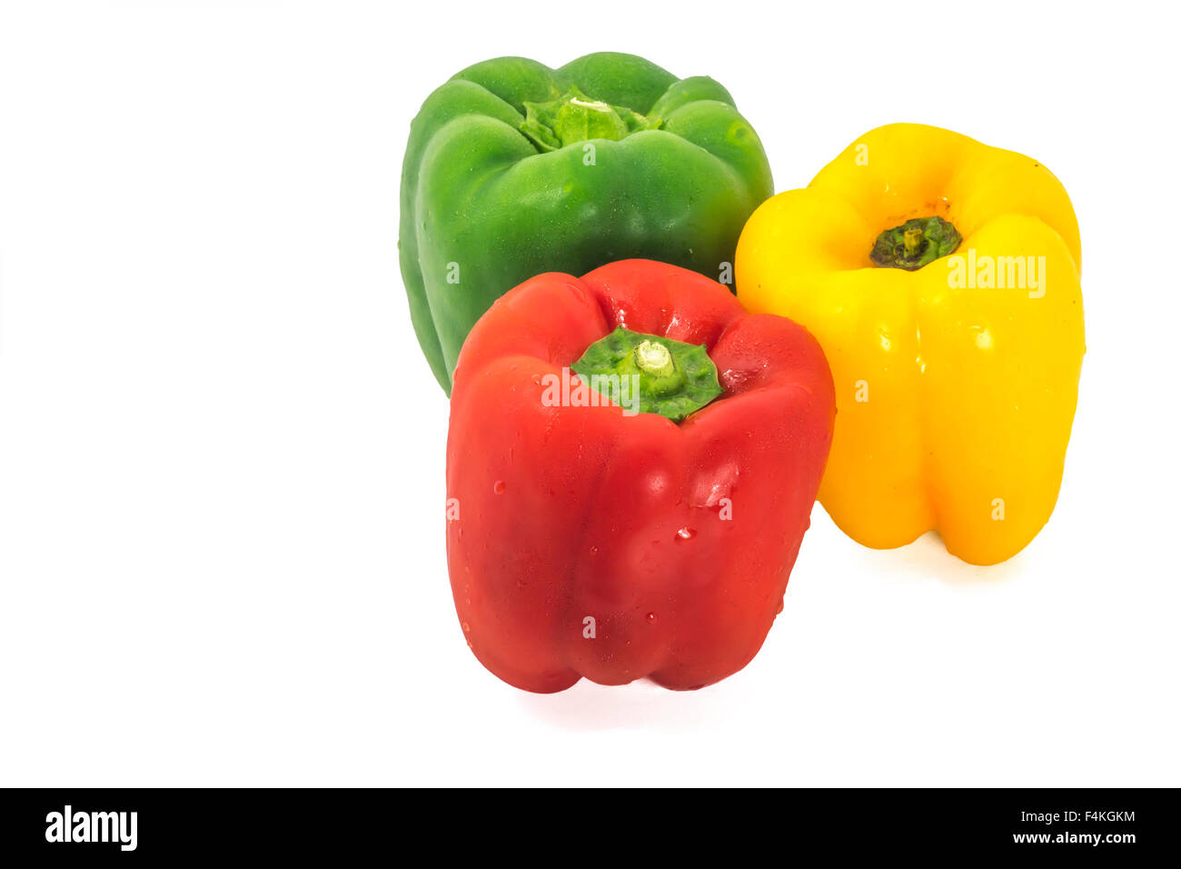 Fresh capsicum isolated on white background Stock Photo - Alamy