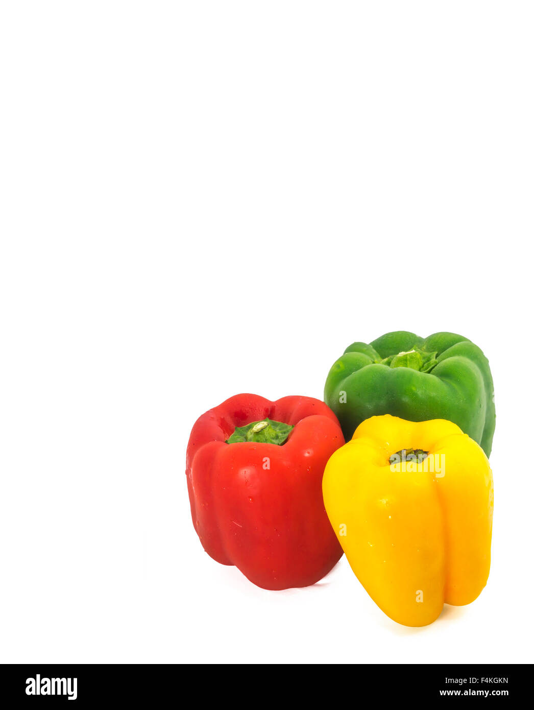 Fresh capsicum isolated on white background Stock Photo - Alamy