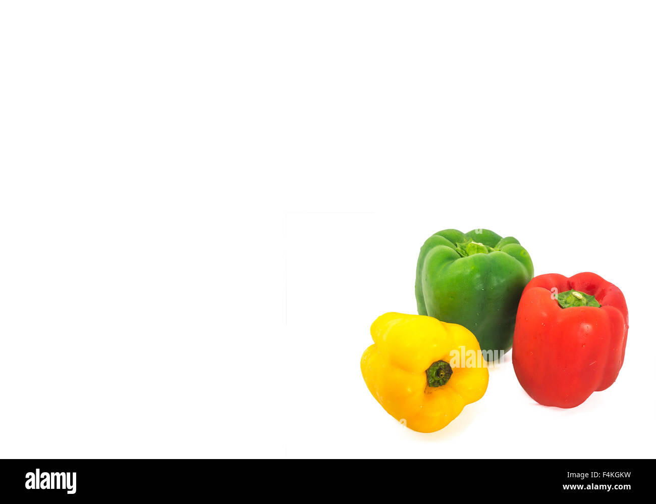 Fresh capsicum isolated on white background Stock Photo - Alamy