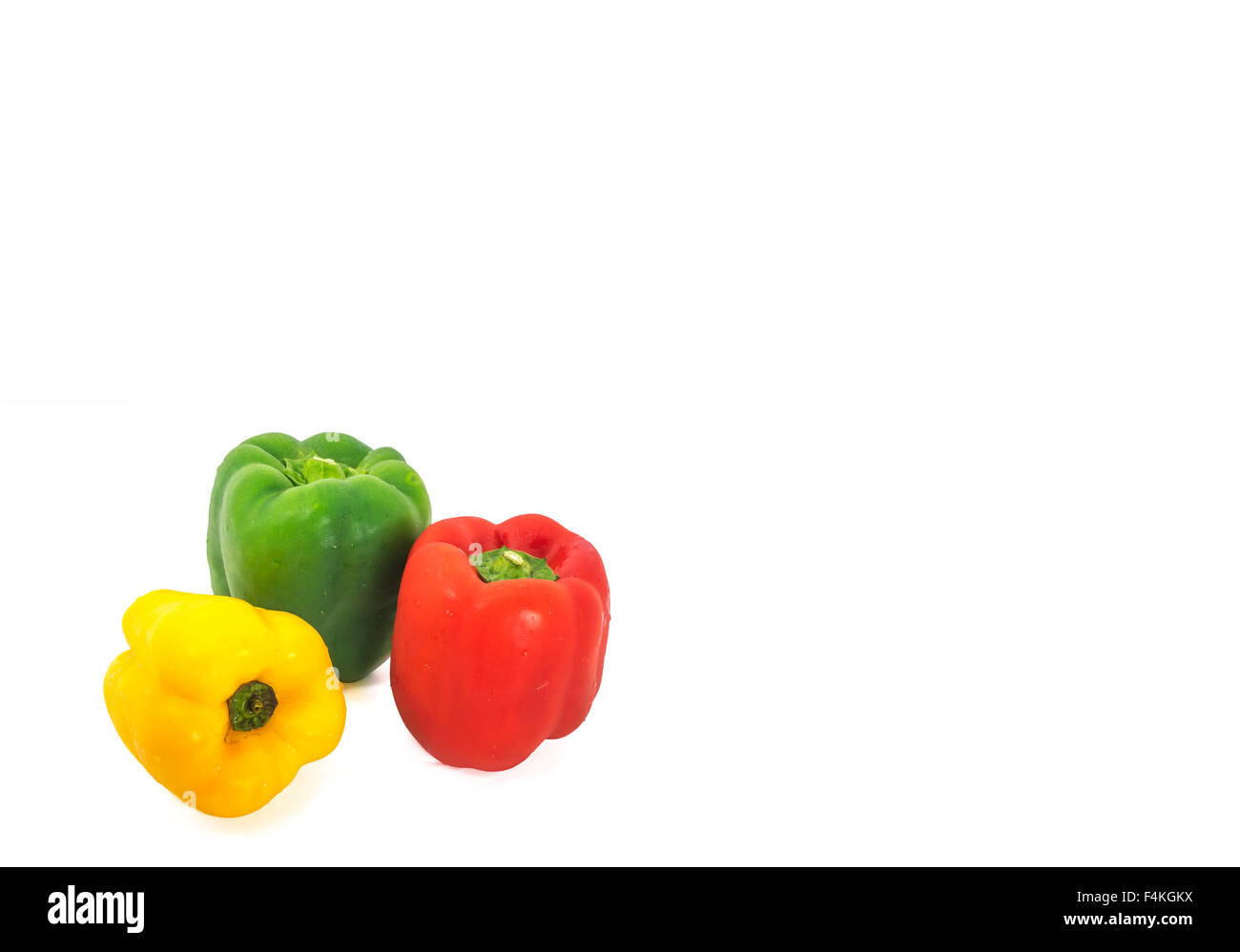 Fresh capsicum isolated on white background Stock Photo - Alamy