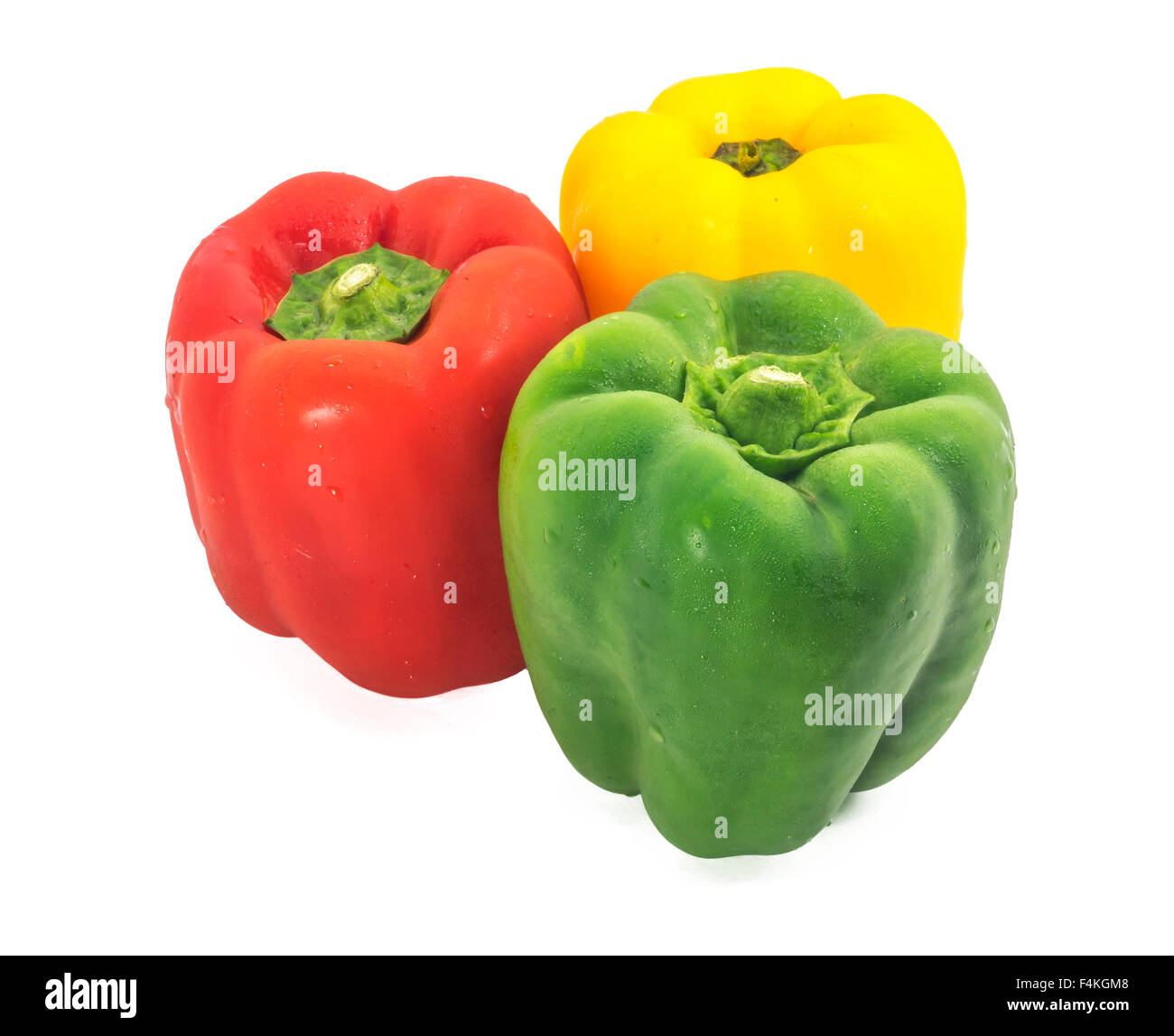Fresh capsicum isolated on white background Stock Photo - Alamy