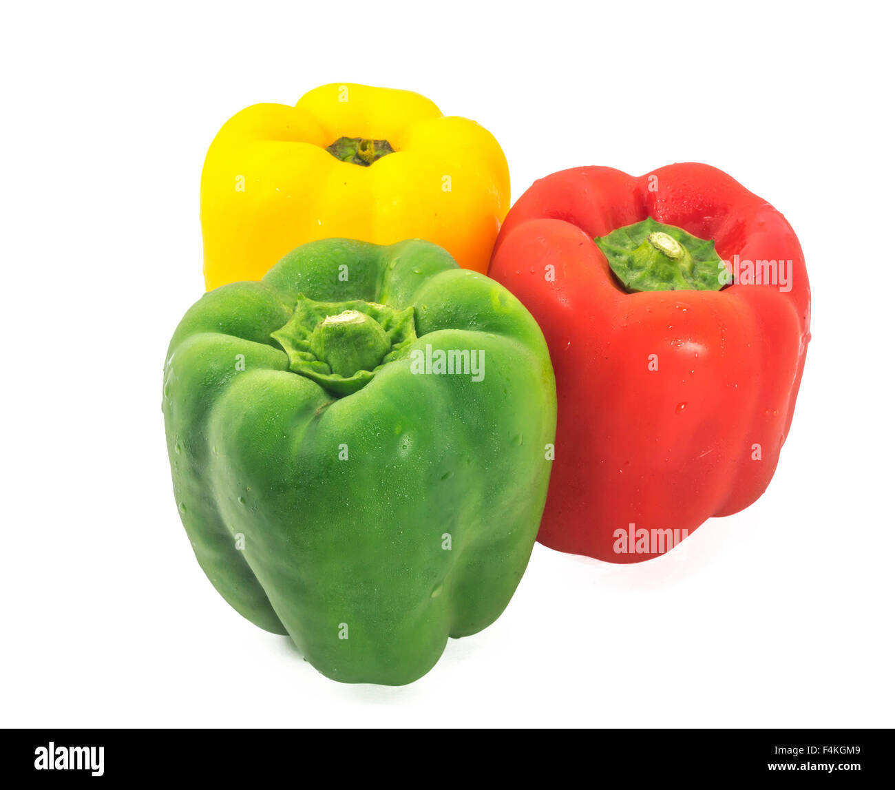 Fresh capsicum isolated on white background Stock Photo - Alamy