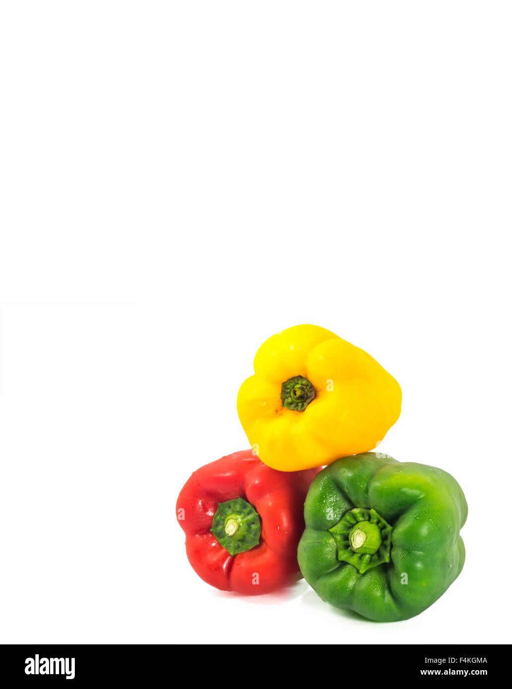 Fresh capsicum isolated on white background Stock Photo - Alamy