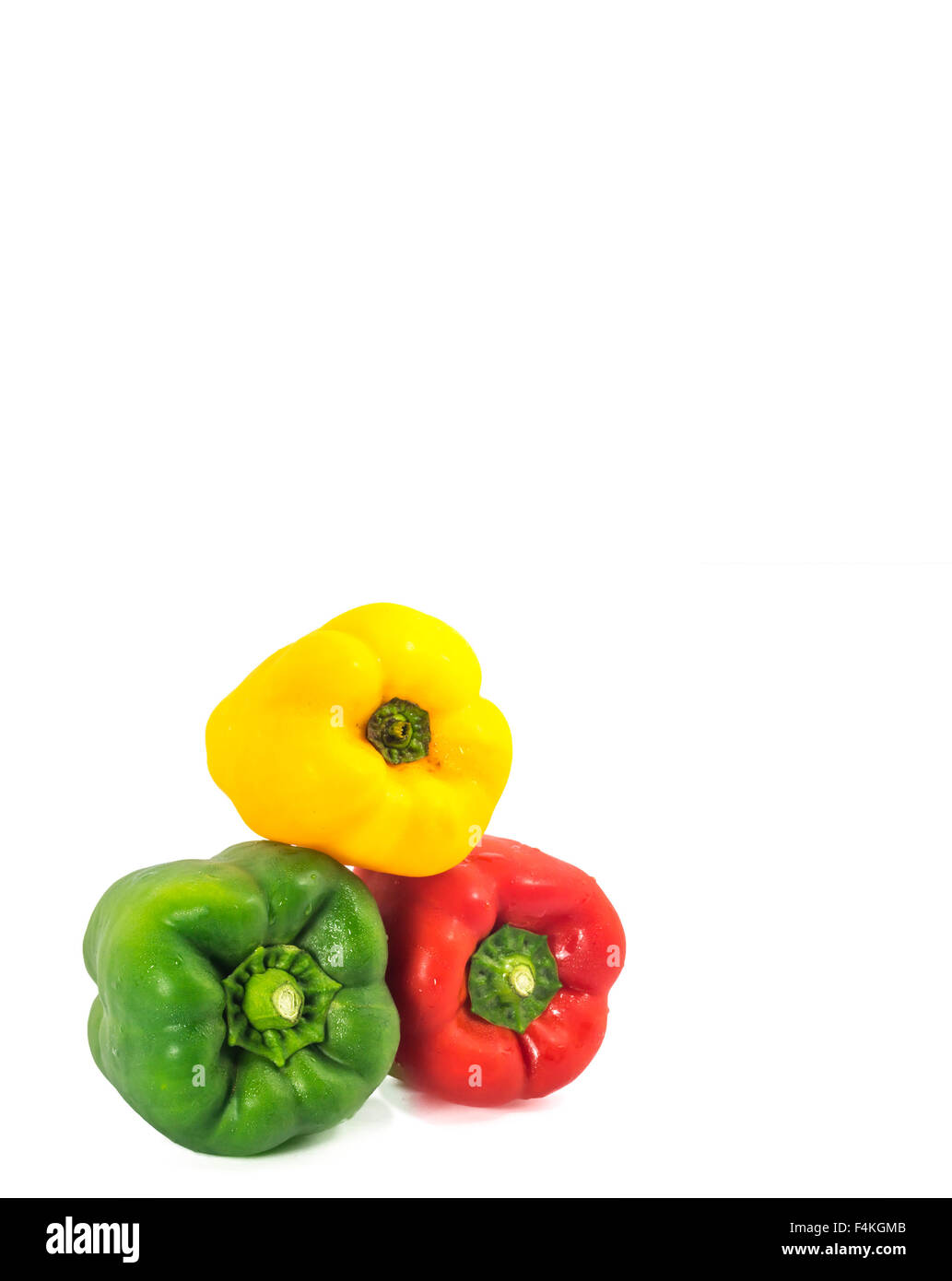 Fresh capsicum isolated on white background Stock Photo - Alamy