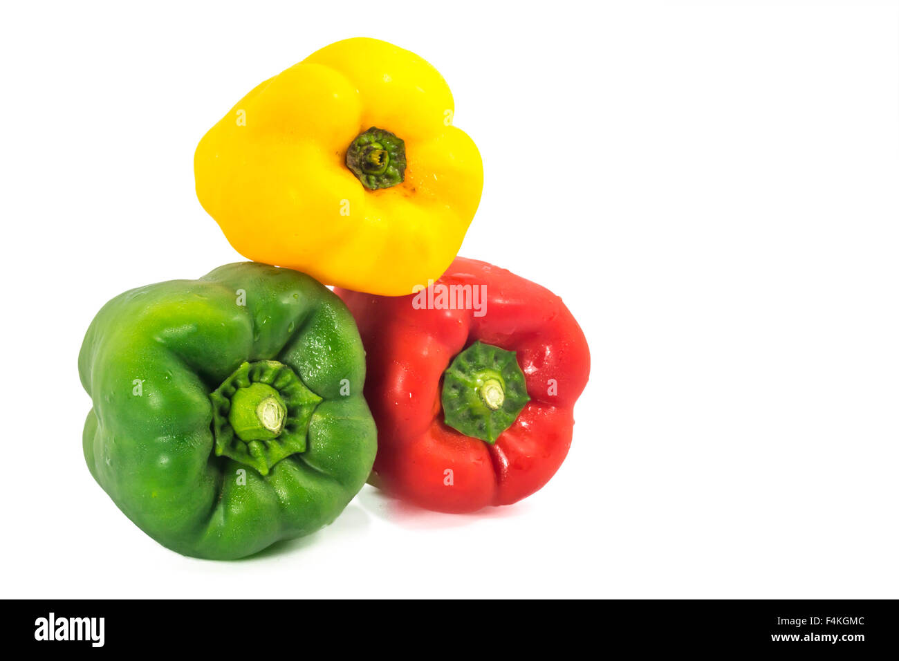 Fresh capsicum isolated on white background Stock Photo - Alamy