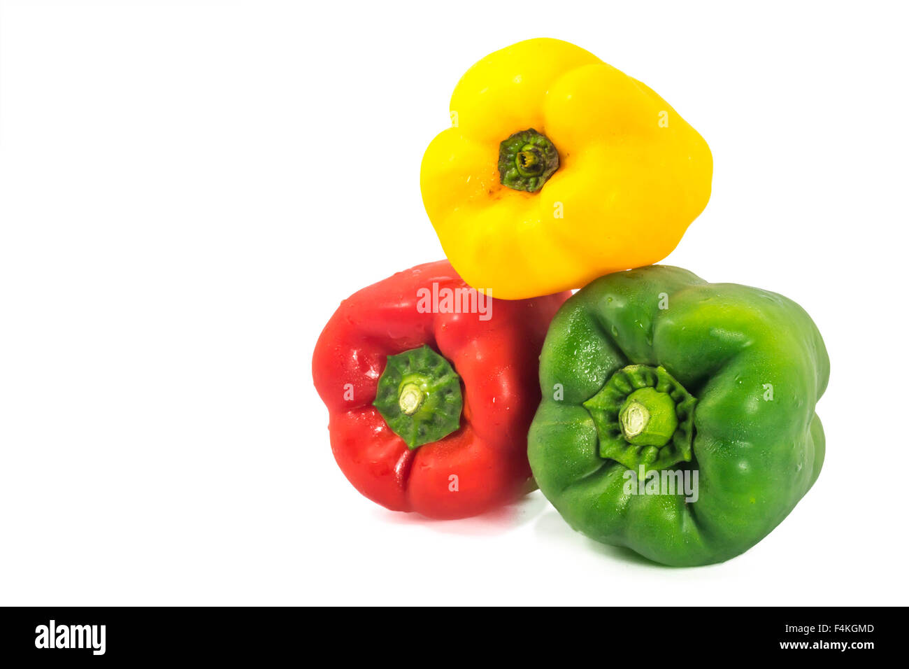 Fresh capsicum isolated on white background Stock Photo - Alamy