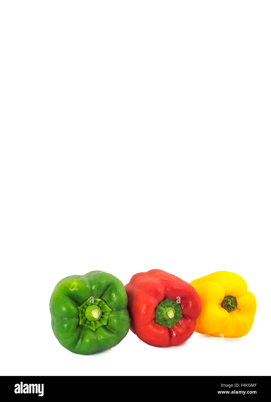 Fresh capsicum isolated on white background Stock Photo - Alamy