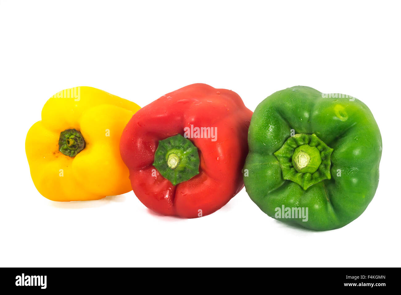 Fresh capsicum isolated on white background Stock Photo - Alamy