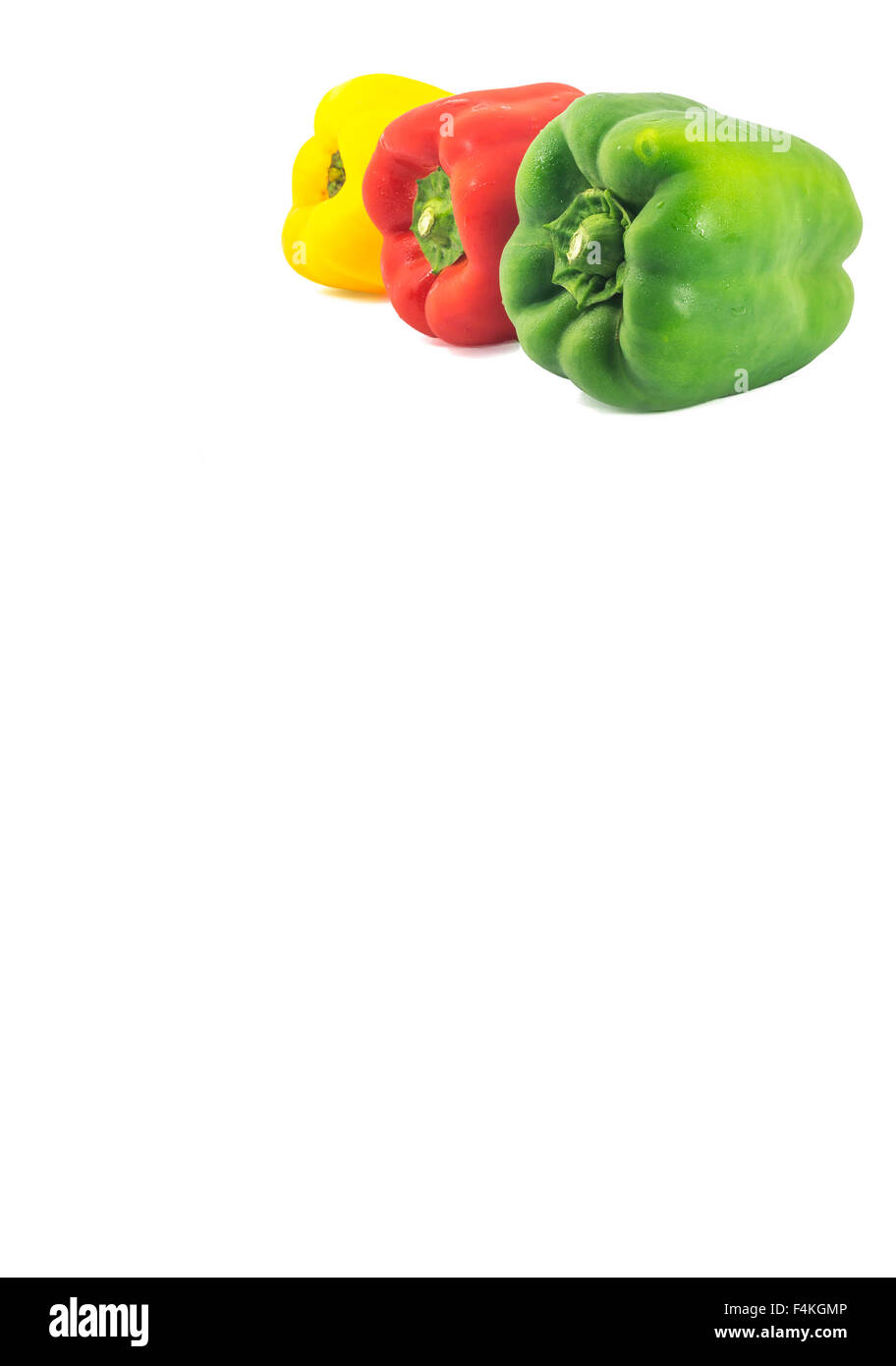Fresh capsicum isolated on white background Stock Photo - Alamy