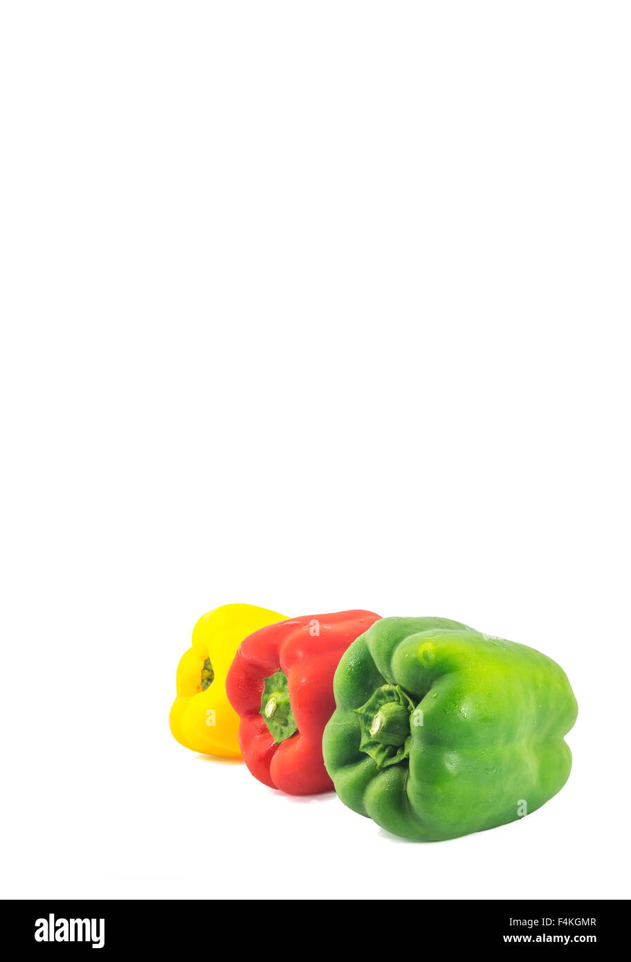 Fresh capsicum isolated on white background Stock Photo - Alamy