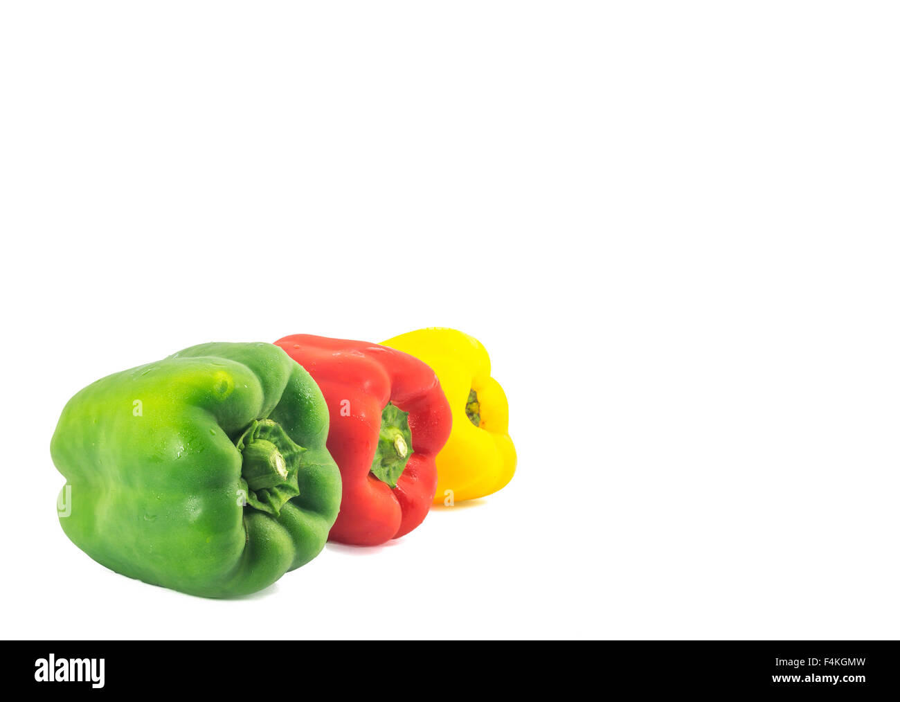 Fresh capsicum isolated on white background Stock Photo - Alamy