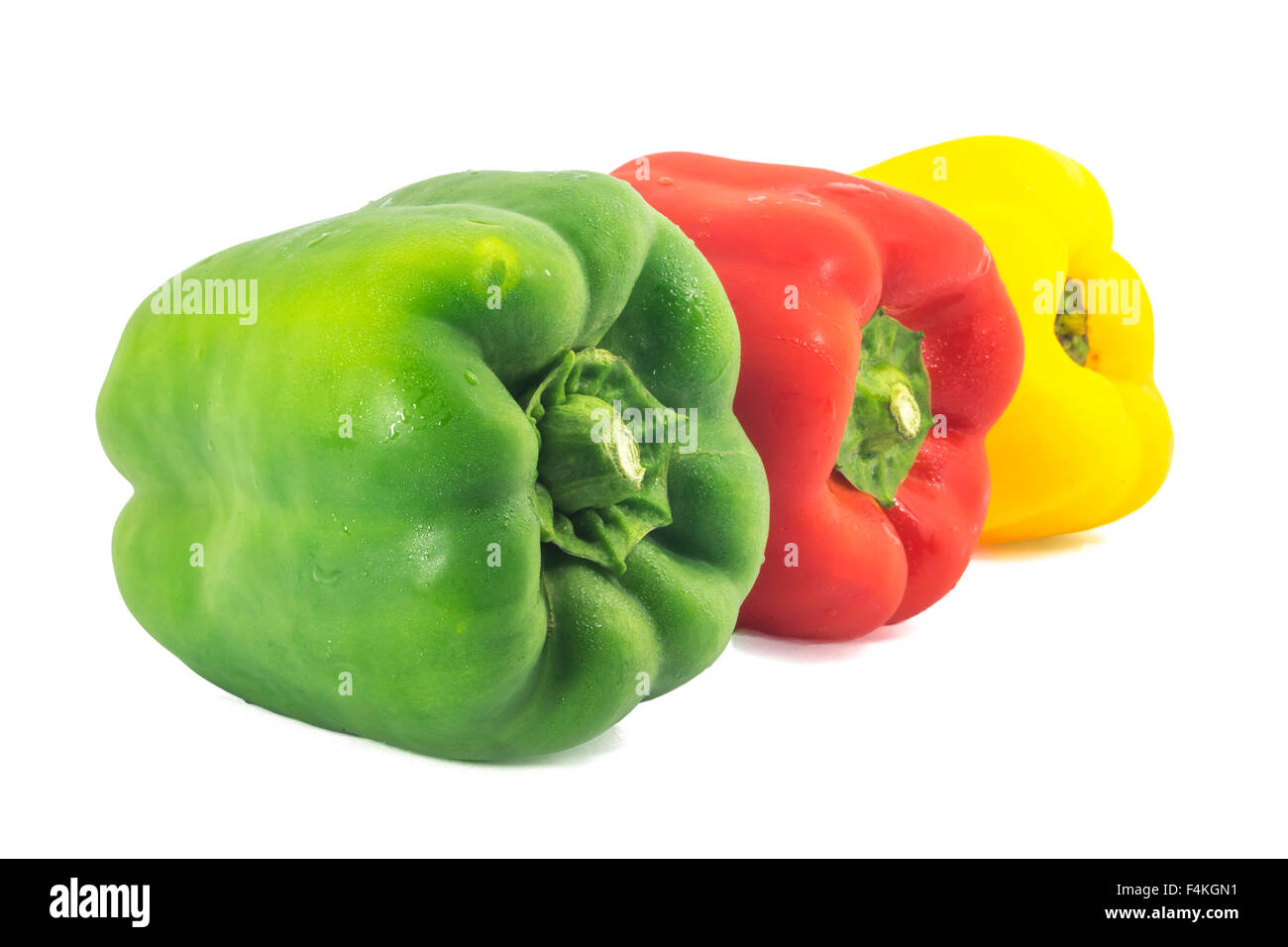 Fresh capsicum isolated on white background Stock Photo - Alamy