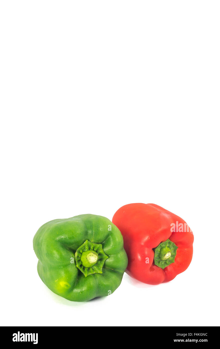 Fresh capsicum isolated on white background Stock Photo - Alamy