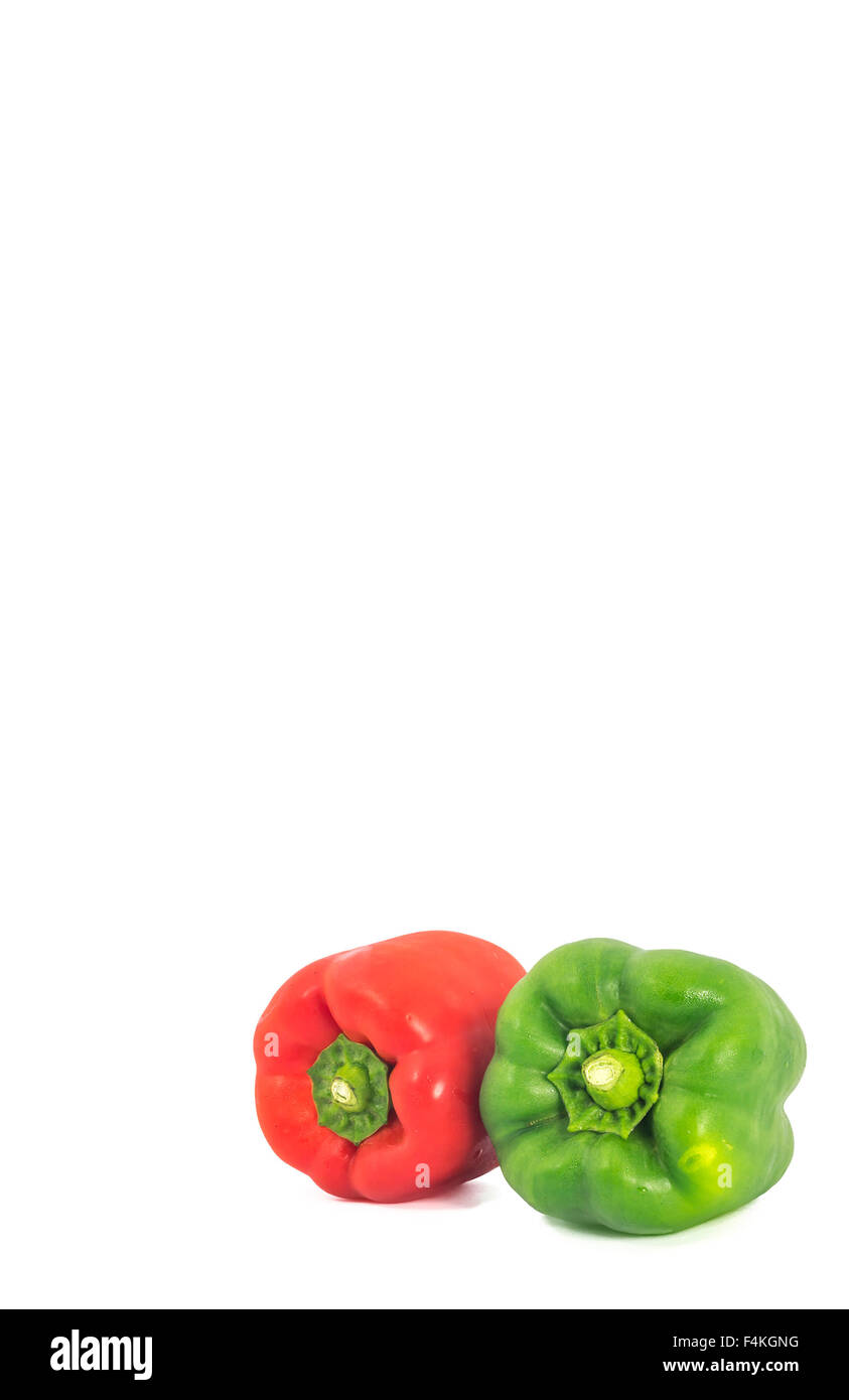 Fresh capsicum isolated on white background Stock Photo - Alamy