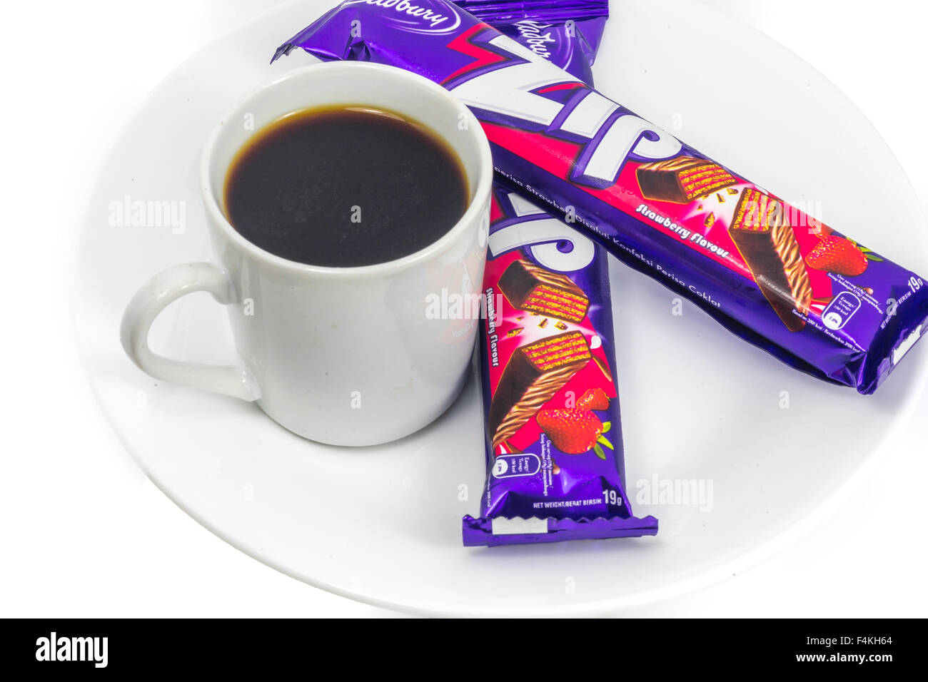 Cadbury Zip chocolate wafer bar. Owned by Mondelez International Stock ...