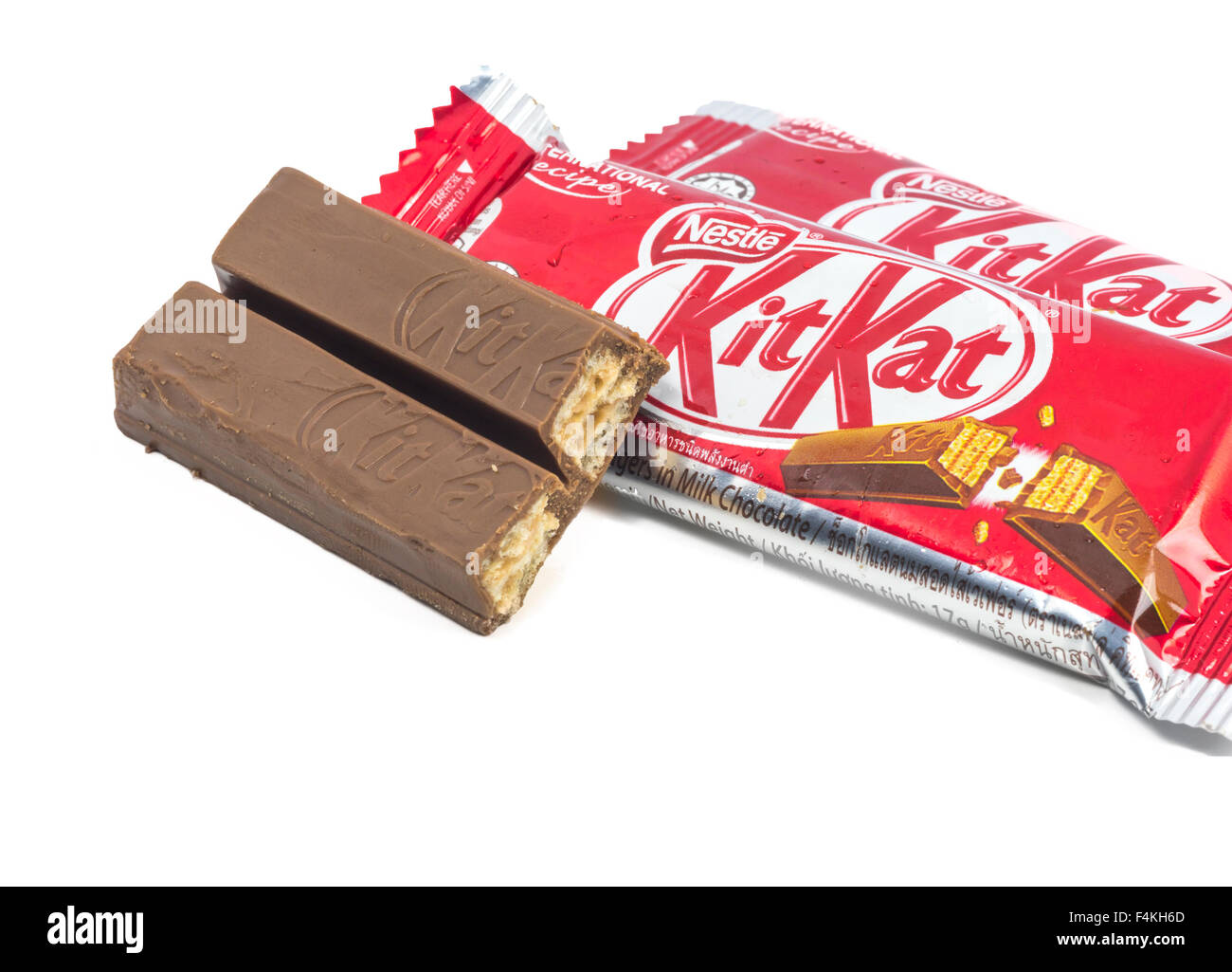 KUALA LUMPUR MALAYSIA, AUGUST 2ND,2015 : Kit Kat is a chocolate covered ...